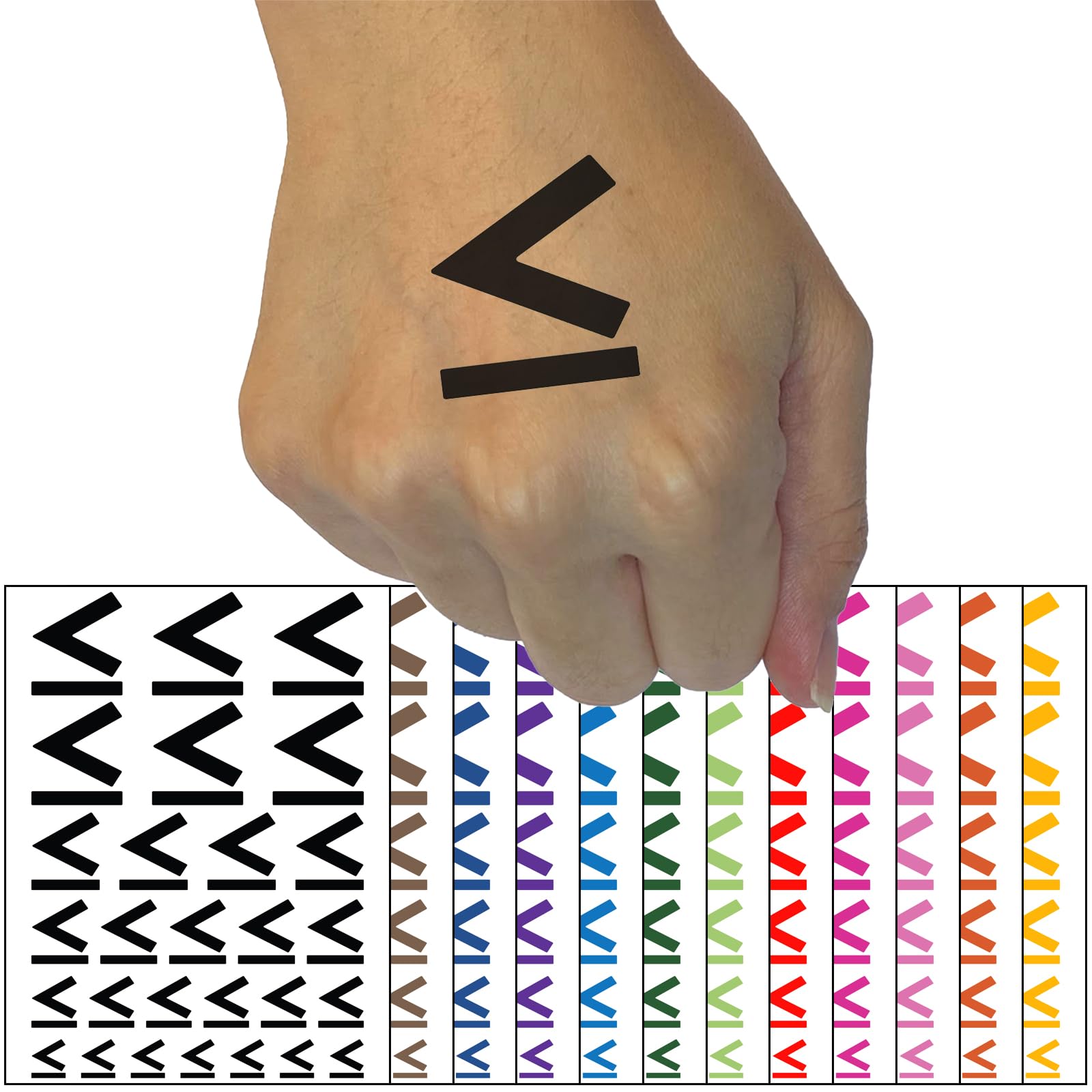 Blue In Less Than Symbol