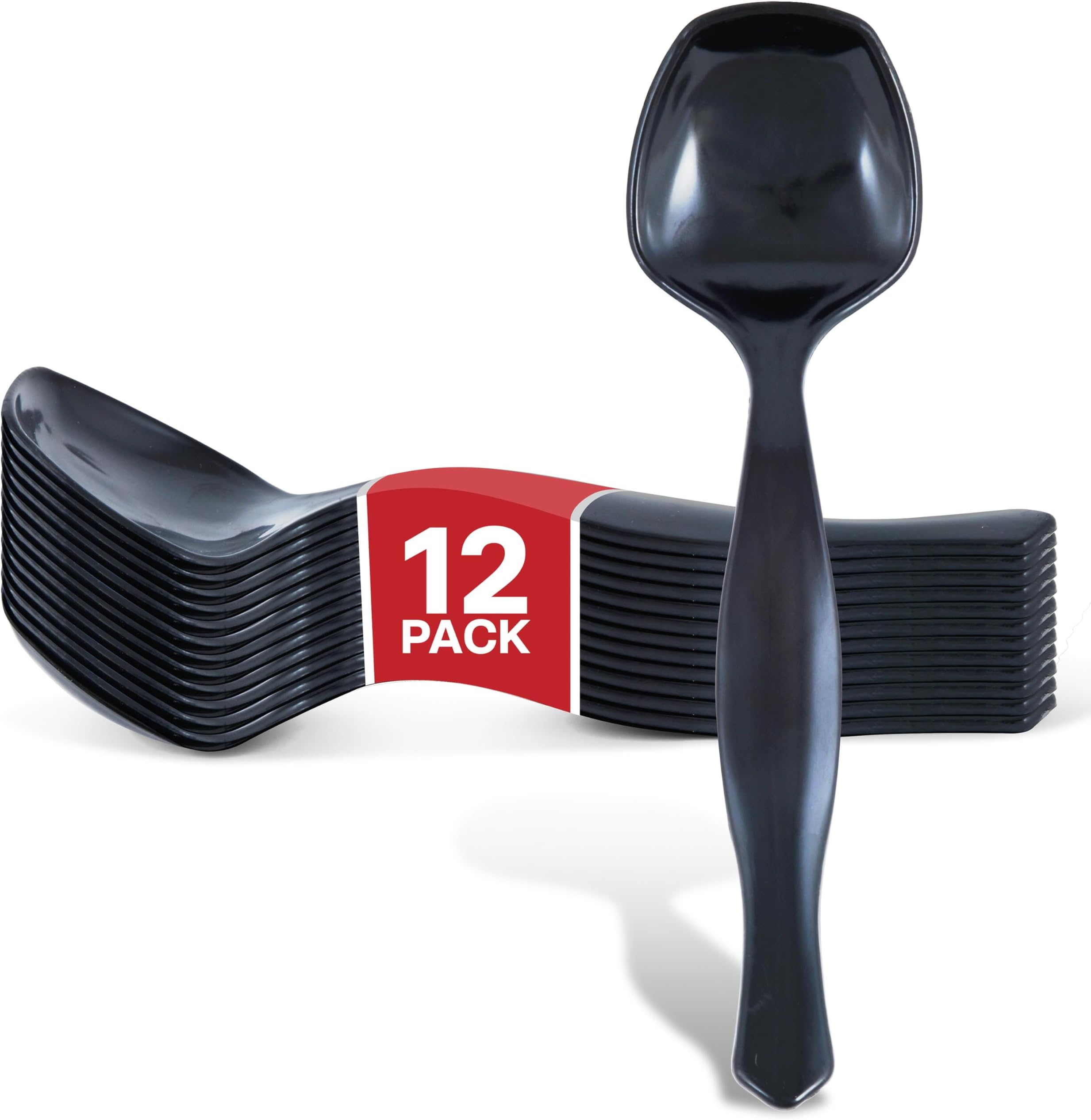 Amazon.com: PARTY BARGAINS 8.7 Inches Plastic Serving Spoons, 12 Pack ...