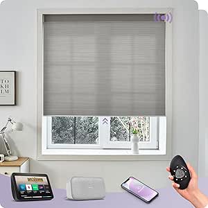 Amazon.com: Graywind Custom Smart Cellular Shades 60% Blackout Compatible with Alexa Google 3/8 ...