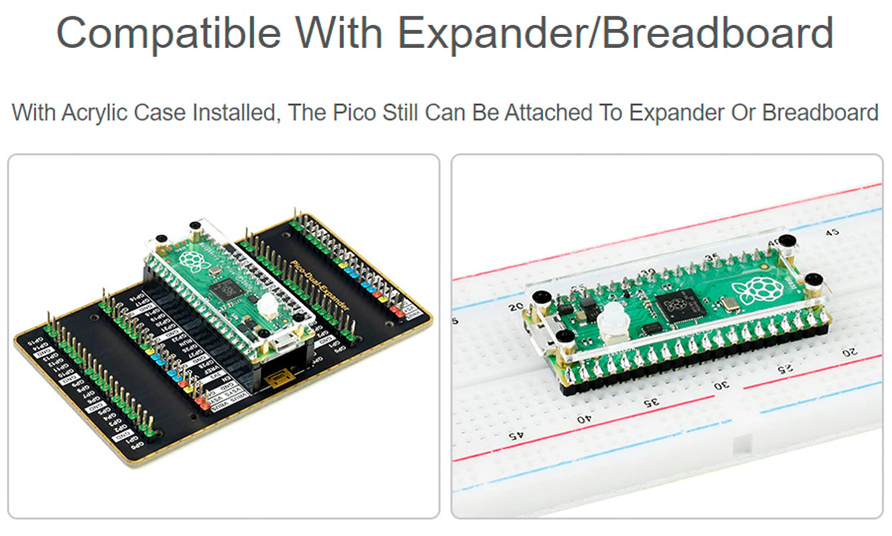 Raspberry Pi Pico With Pre Soldered Header And Caserp2040 Chipdual Core Arm Cortex M0