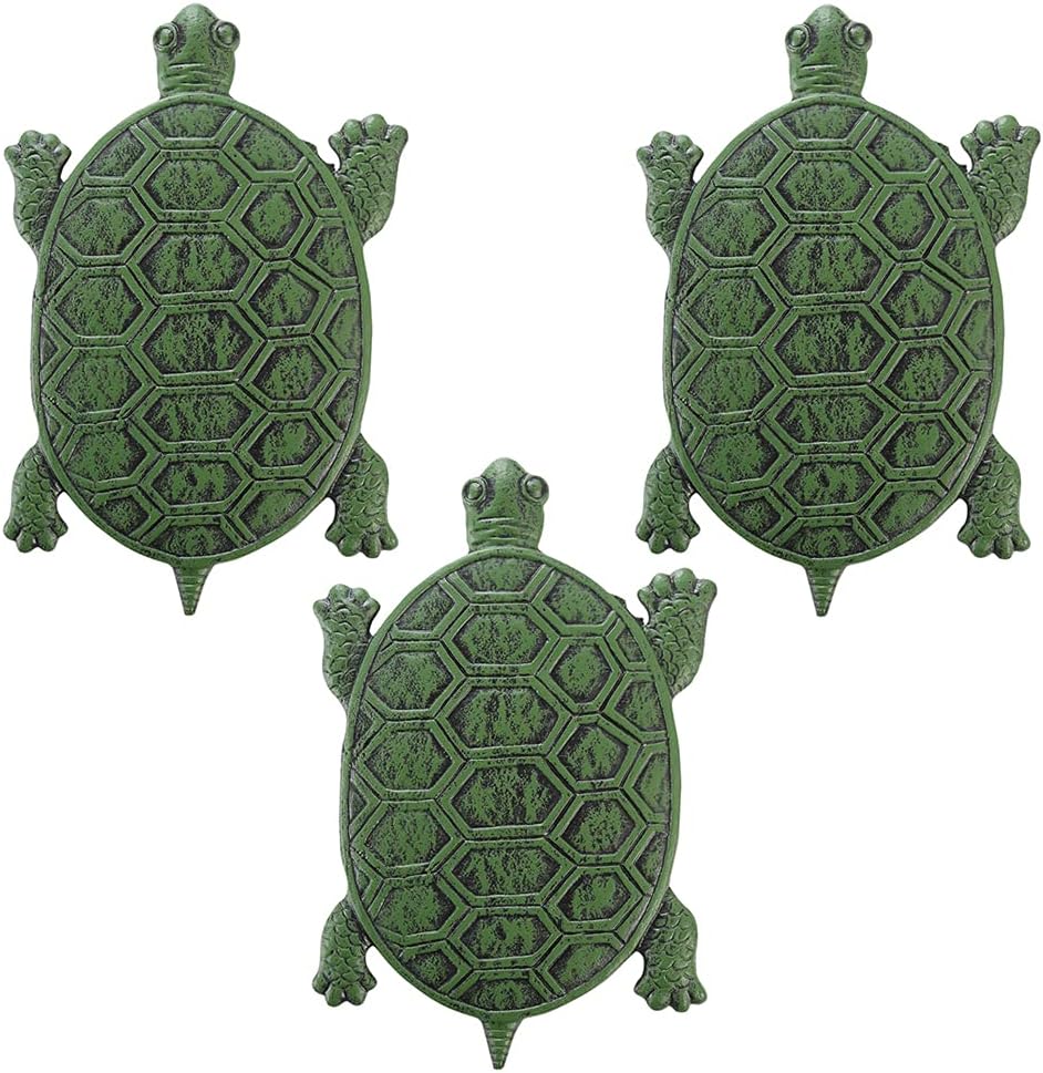 Amazon.com: MDLUU 3-Pack Turtle Stepping Stone, Cast Iron Flagstone ...