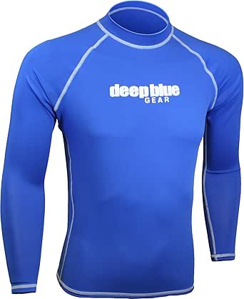 Amazon.com: Deep Blue Gear Men's Long Sleeve Rashguard : Clothing ...
