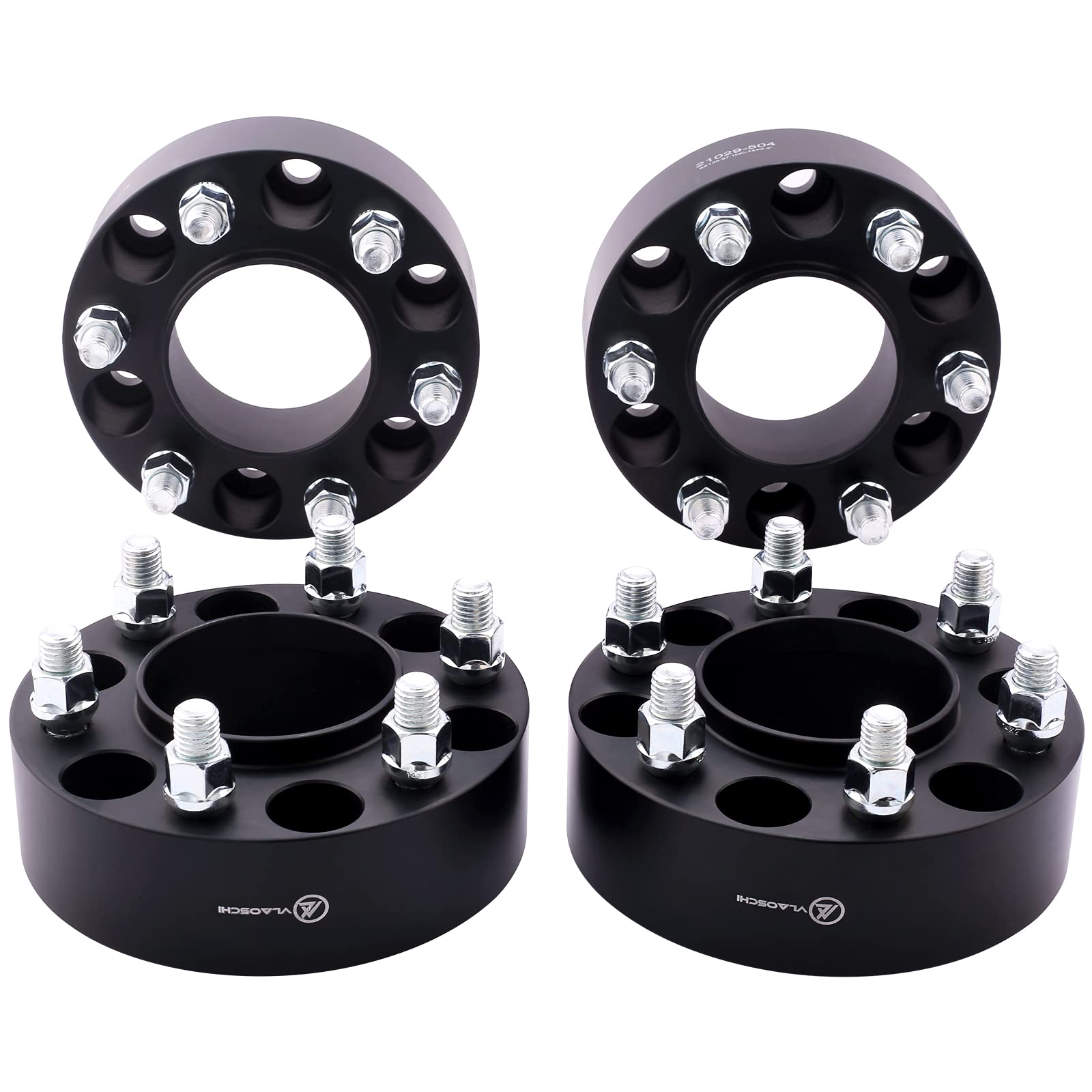 Snapklik.com : VLAOSCHI Black Forged 6x55 Hubcentric Wheel Spacers 2 Inch