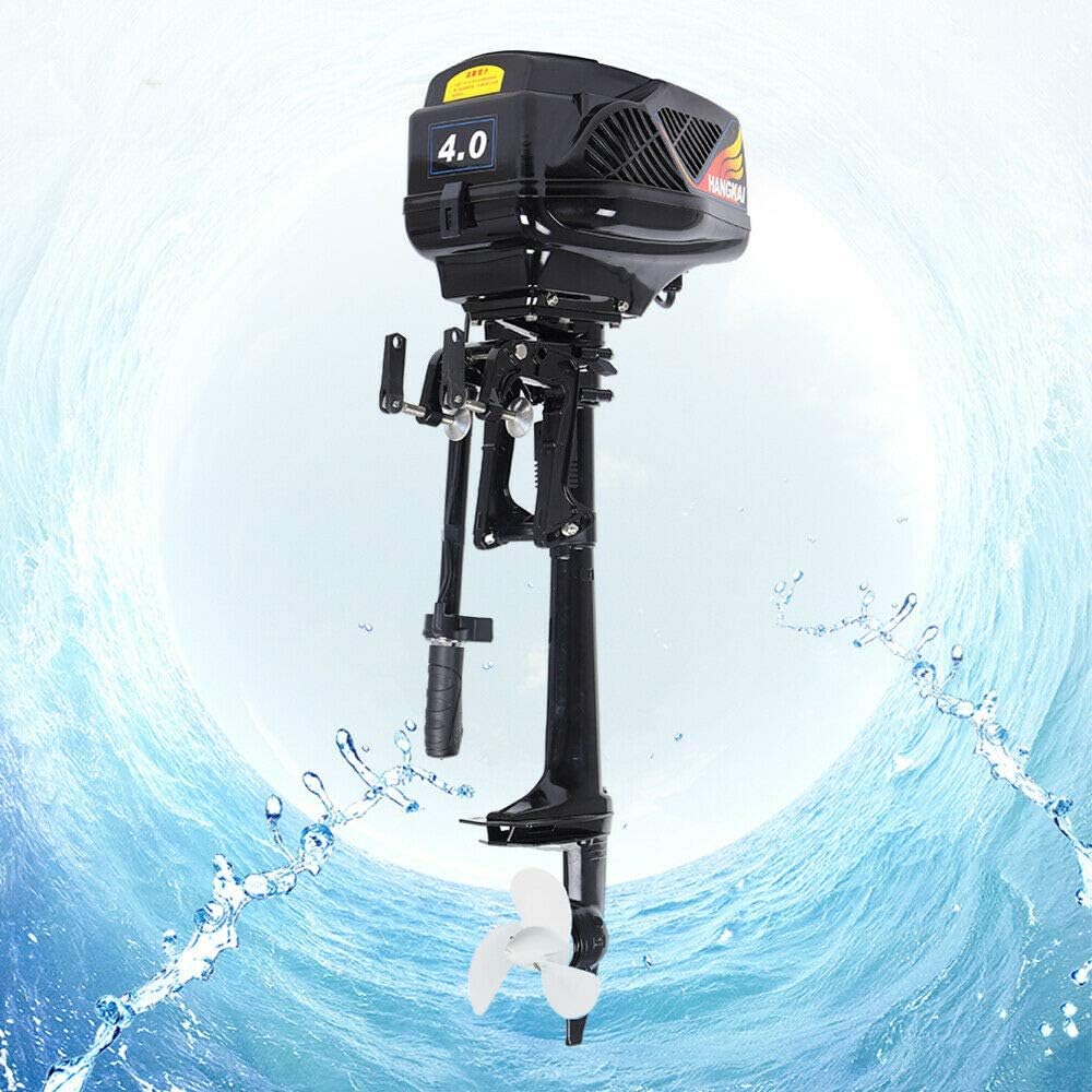 Amazon.com: Electric Outboard Motor for Boats, HANGKAI 1000W 4HP ...