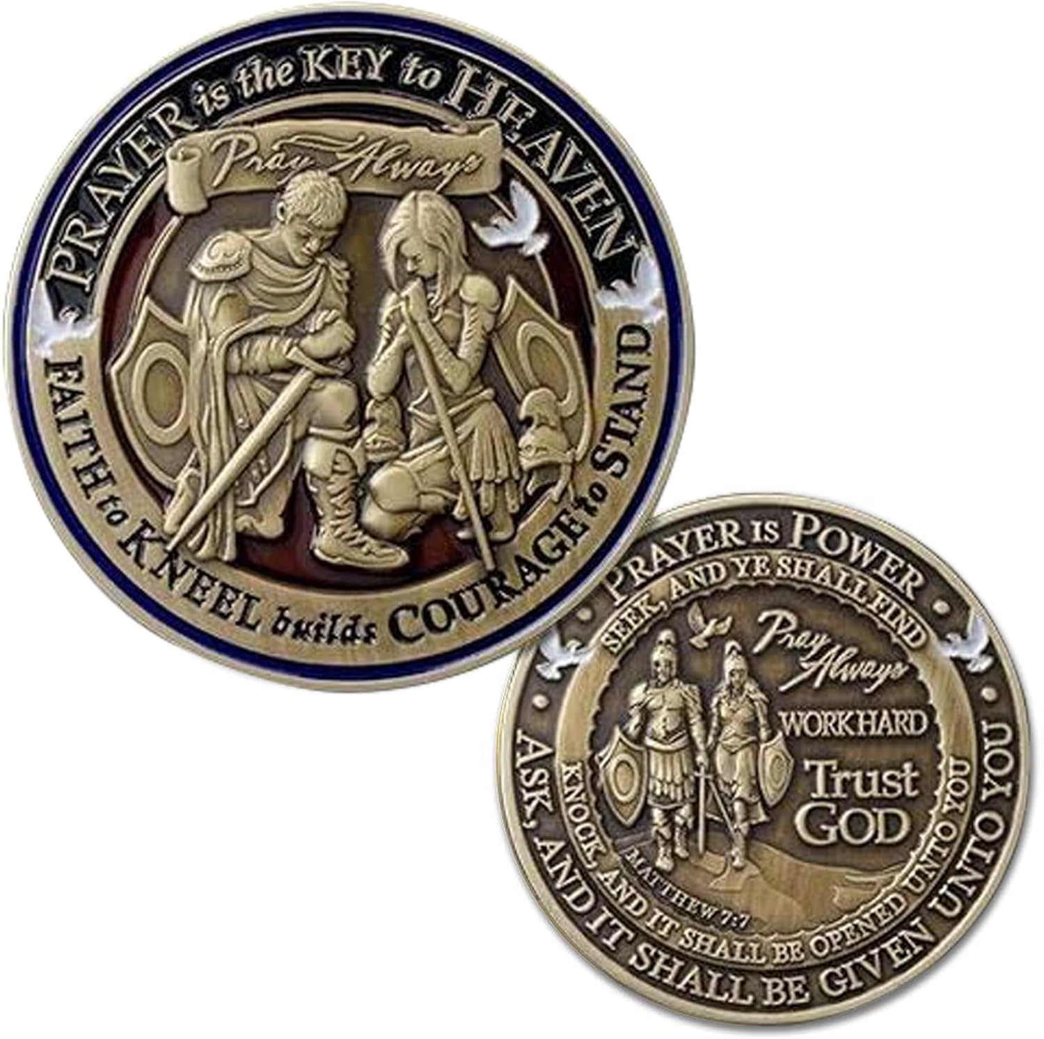 Amazon.com: Armor Coin & Emblem - Prayer Challenge Coin: Faithful Armor ...