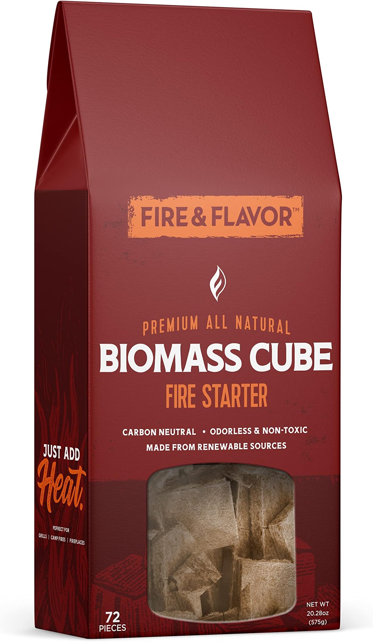 Amazon.com : MEKER Fire Starters - Natural Fire Starters for Fireplace ...