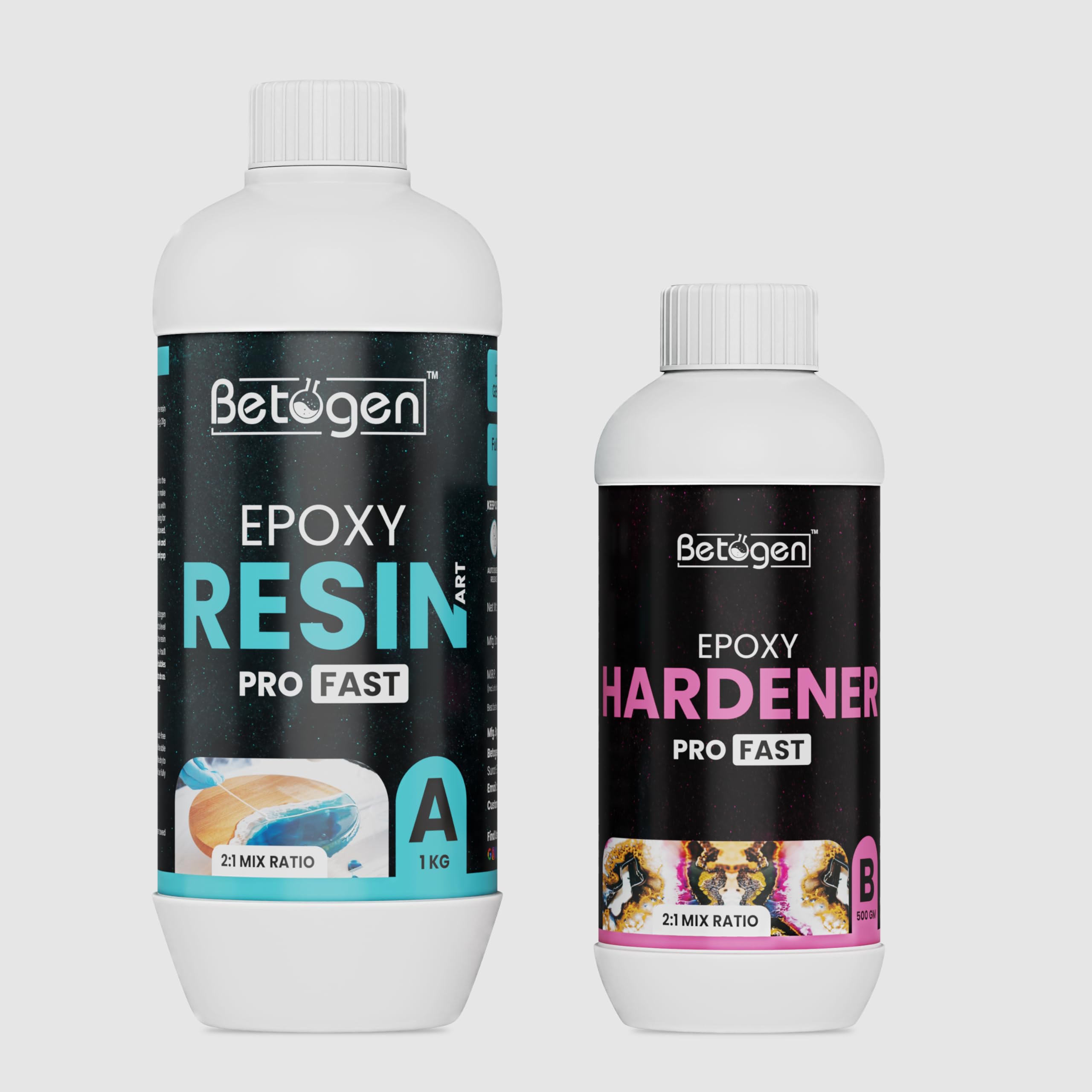 Betogen Epoxy Resin 2 : 1 - Ratio Resin and Hardener 1.5kg set ...