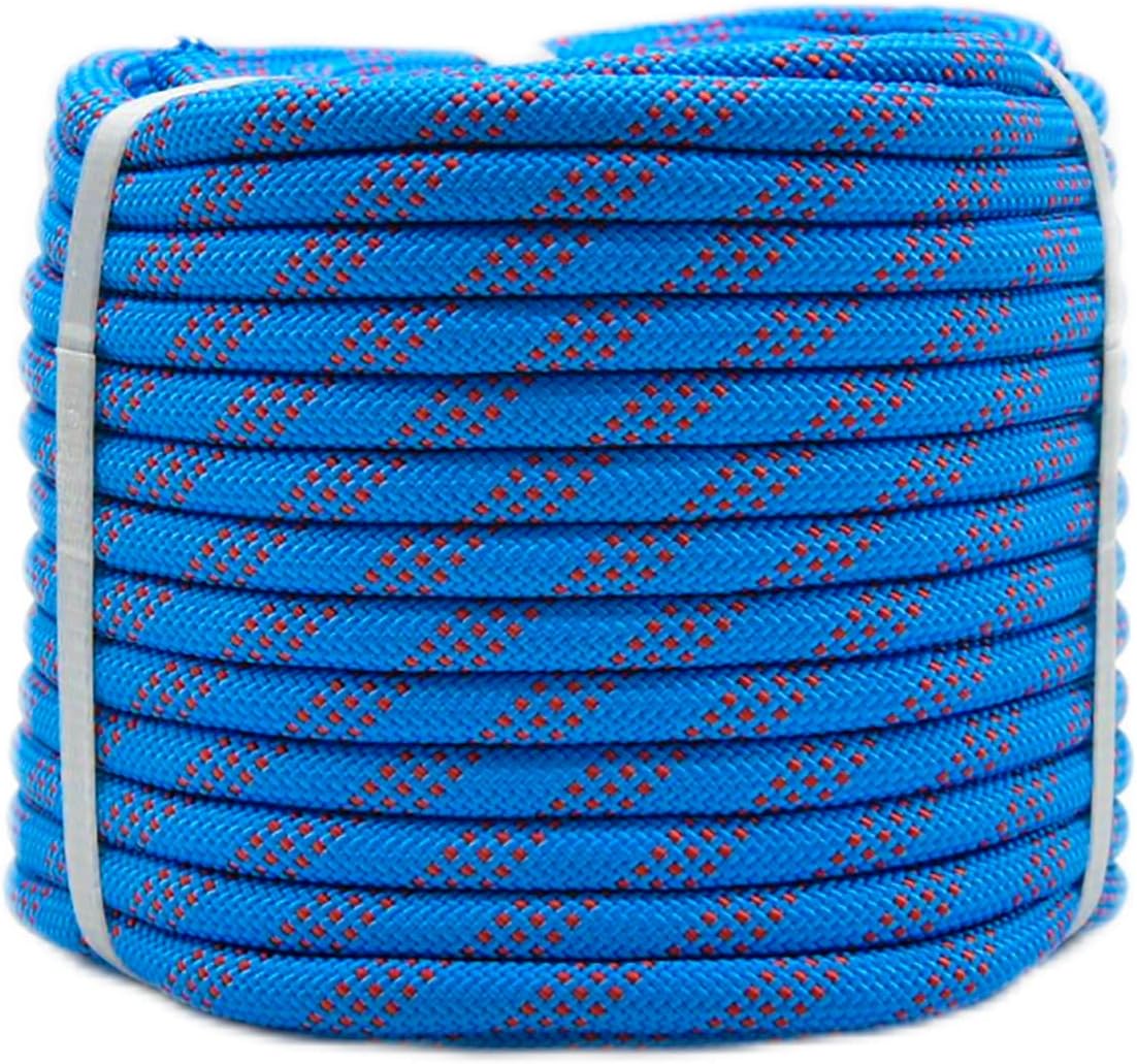 3/8 inch Outdoor Climbing Rope, 100ft Braided Polyester Rope Arborist ...