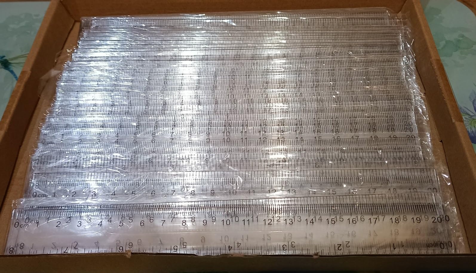 HEKOBAG 40Pcs Clear Plastic Ruler, 20cm/8Inch Rulers Transparent Ruler ...