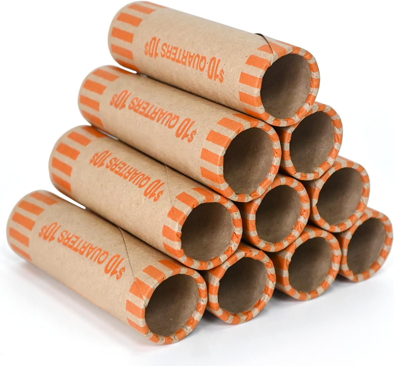 Amazon.com : L LIKED Preformed Coin Wrappers Rolls (128 Assorted ...