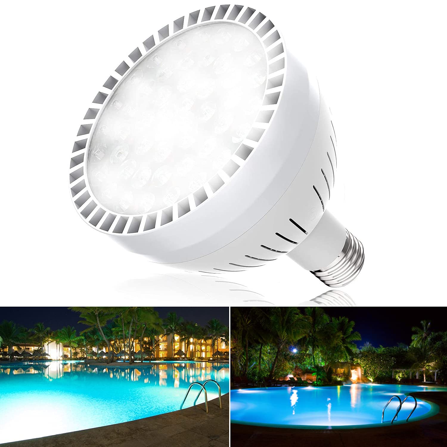 Buy Bonbo LED Pool Bulb 120V 100W Extremely Bright LED Swimming Pool ...