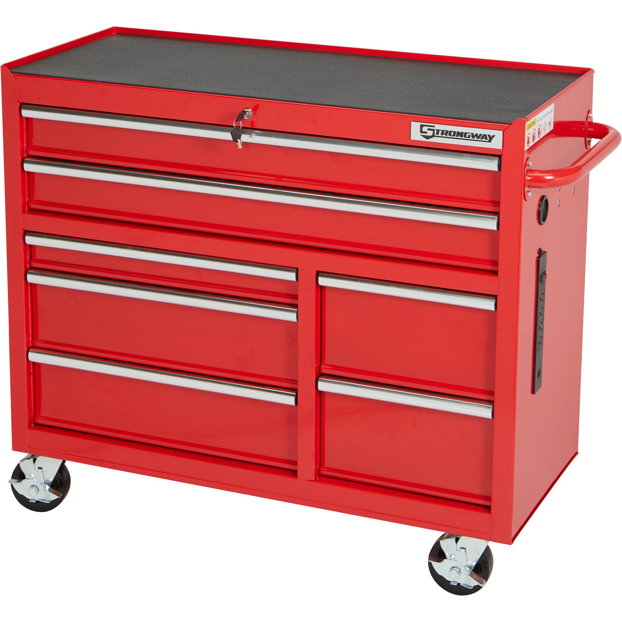 Amazon.com: Strongway 7-Drawer Rolling Cabinet — 42in.W x 18in.D x 36 ...