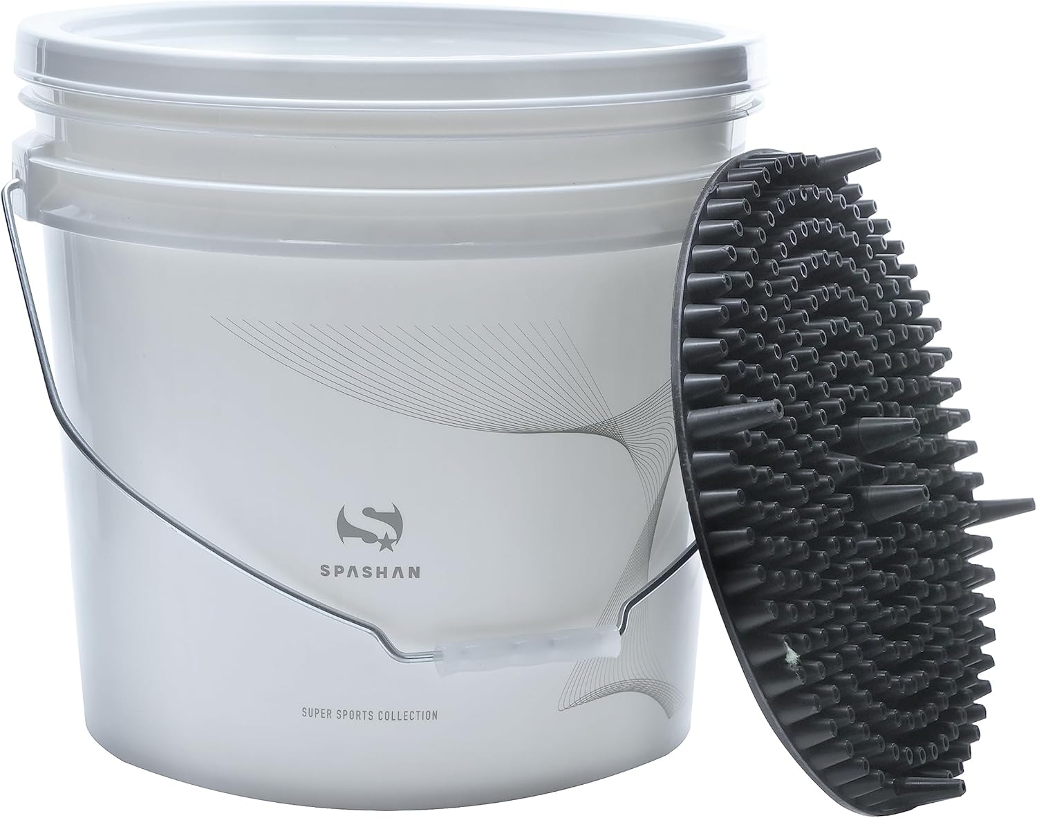Amazon.co.jp: スパシャン SPASHAN 洗車用バケツ 大容量 15L グリッドガード付き ホワイト 蓋付き 収納 spsn-215 : 車＆バイク