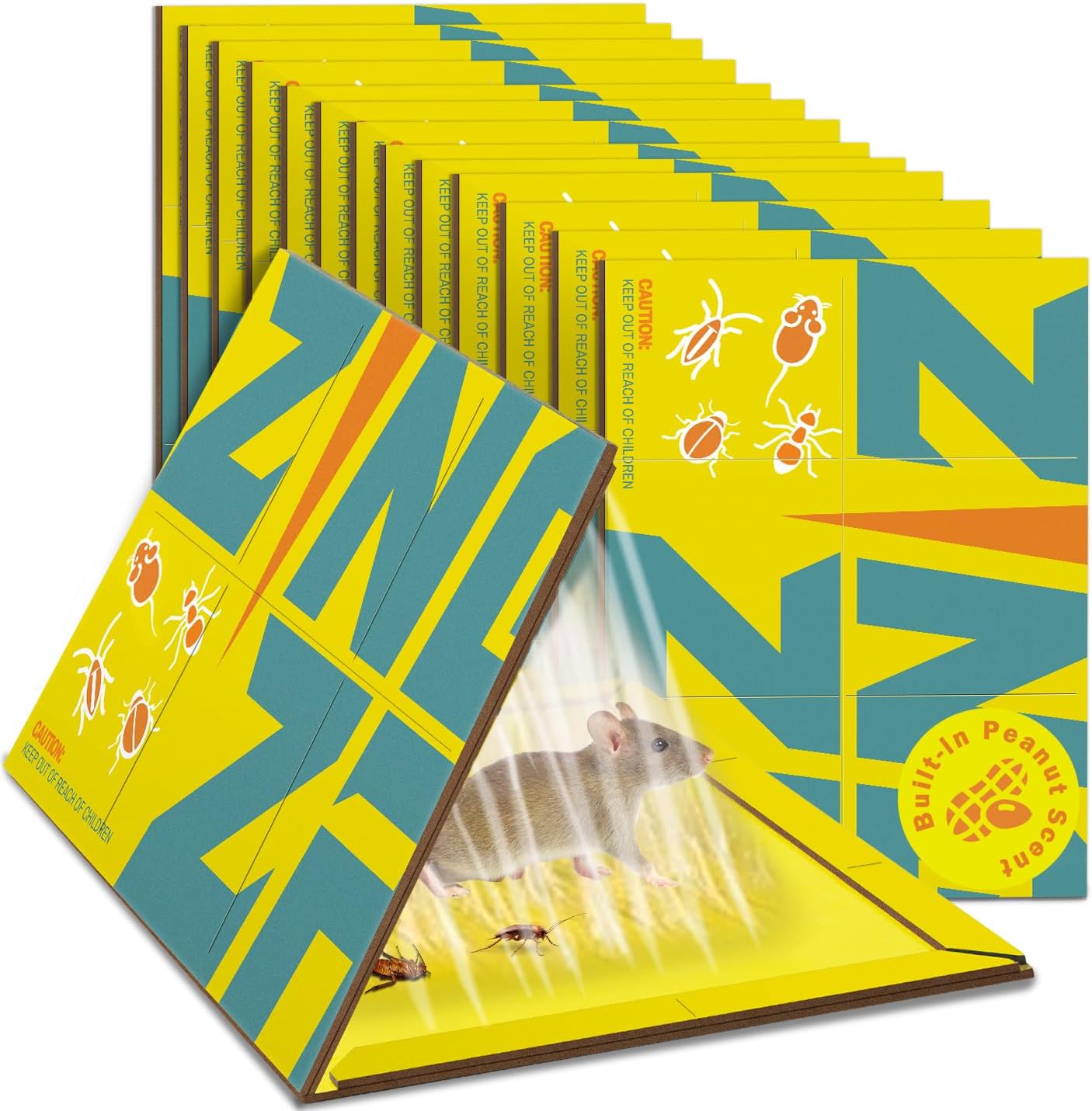 Amazon.com : Harris Rat Glue Traps, Fully Disposable (2-Pack) : Patio ...