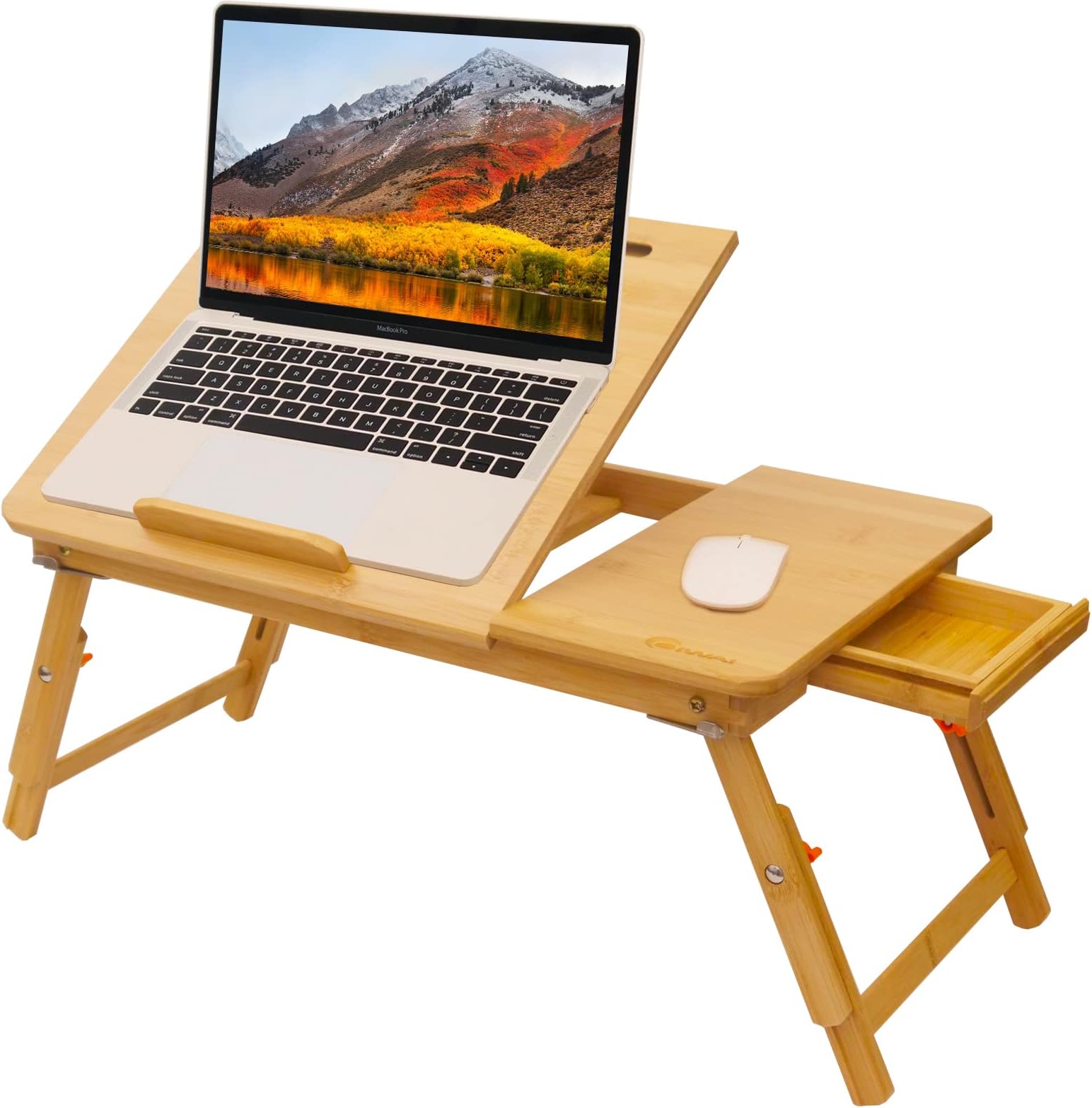 Amazon.com: FISYOD Foldable Laptop Table, Portable Lap Desk Bed Table ...