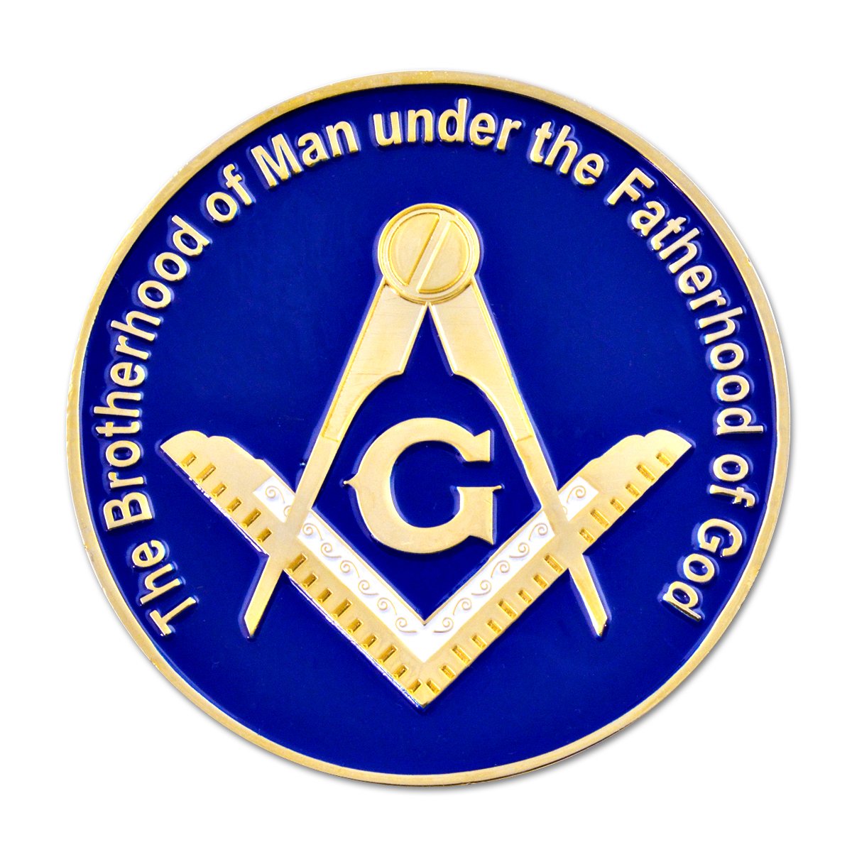 Buy Masonic Brotherhood of Man and herhood of God Freemason Auto Emblem ...