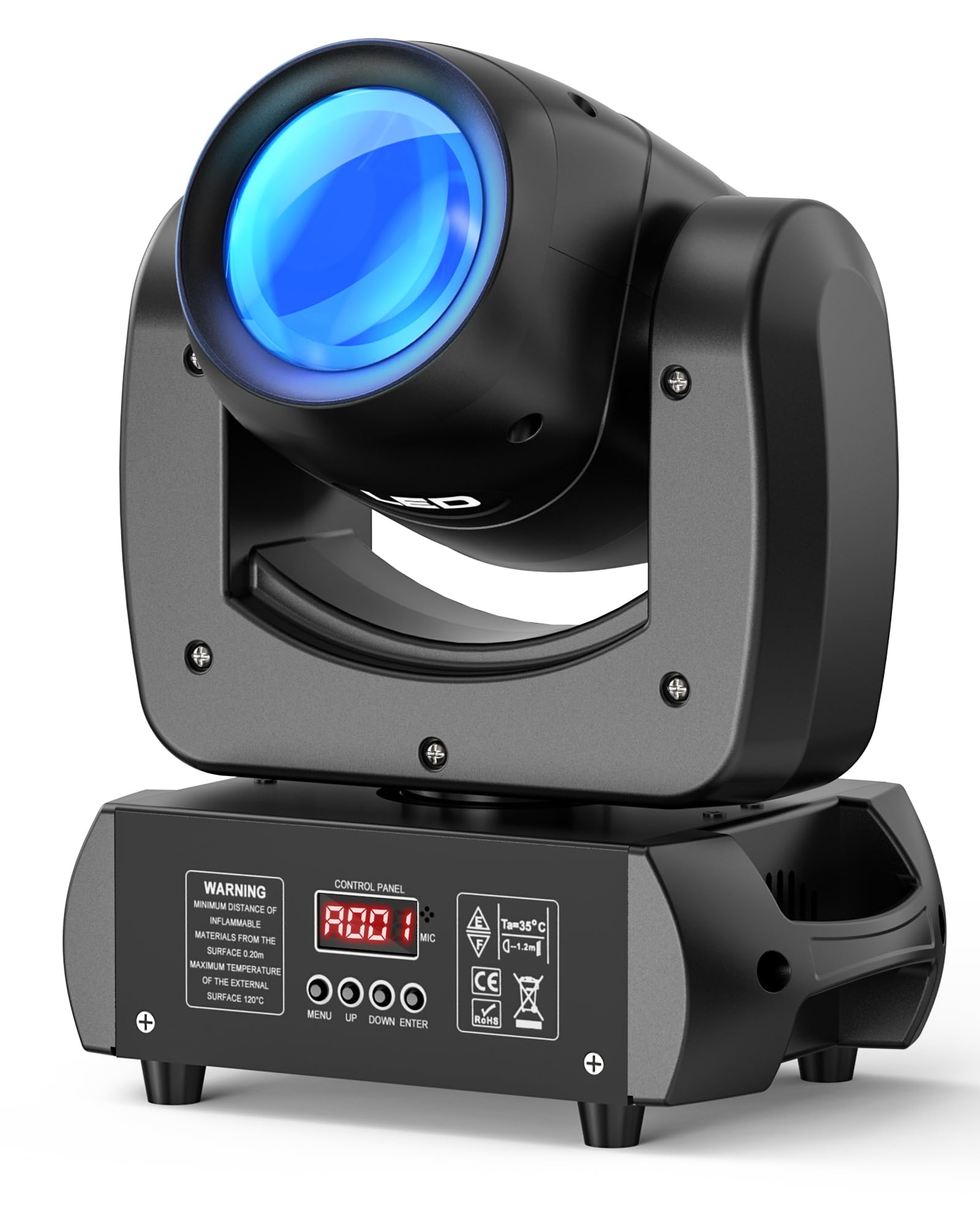 HOLDLAMP 100W Moving Head DJ Lights Rotating 18-Facet Prism Stage ...