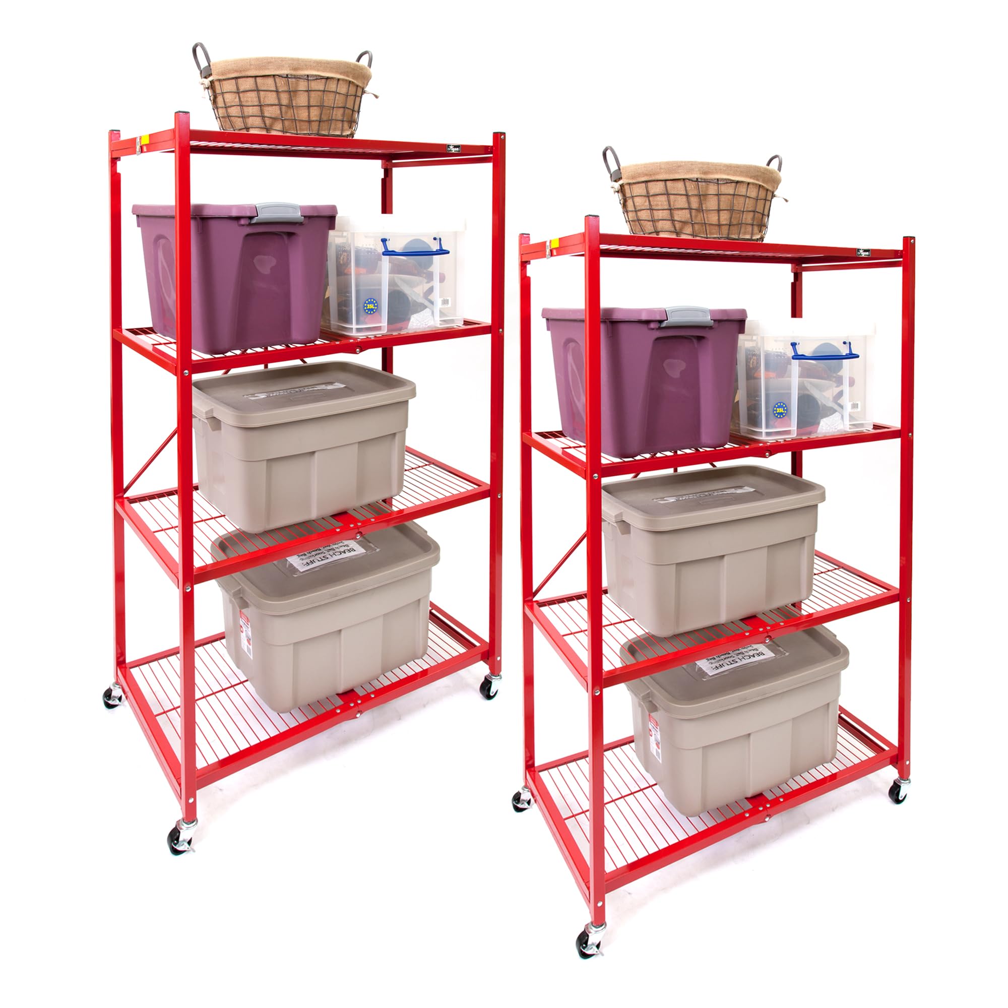 Origami R5 Foldable 4-Tier Garage Shelving Heavy Duty Shelving with ...