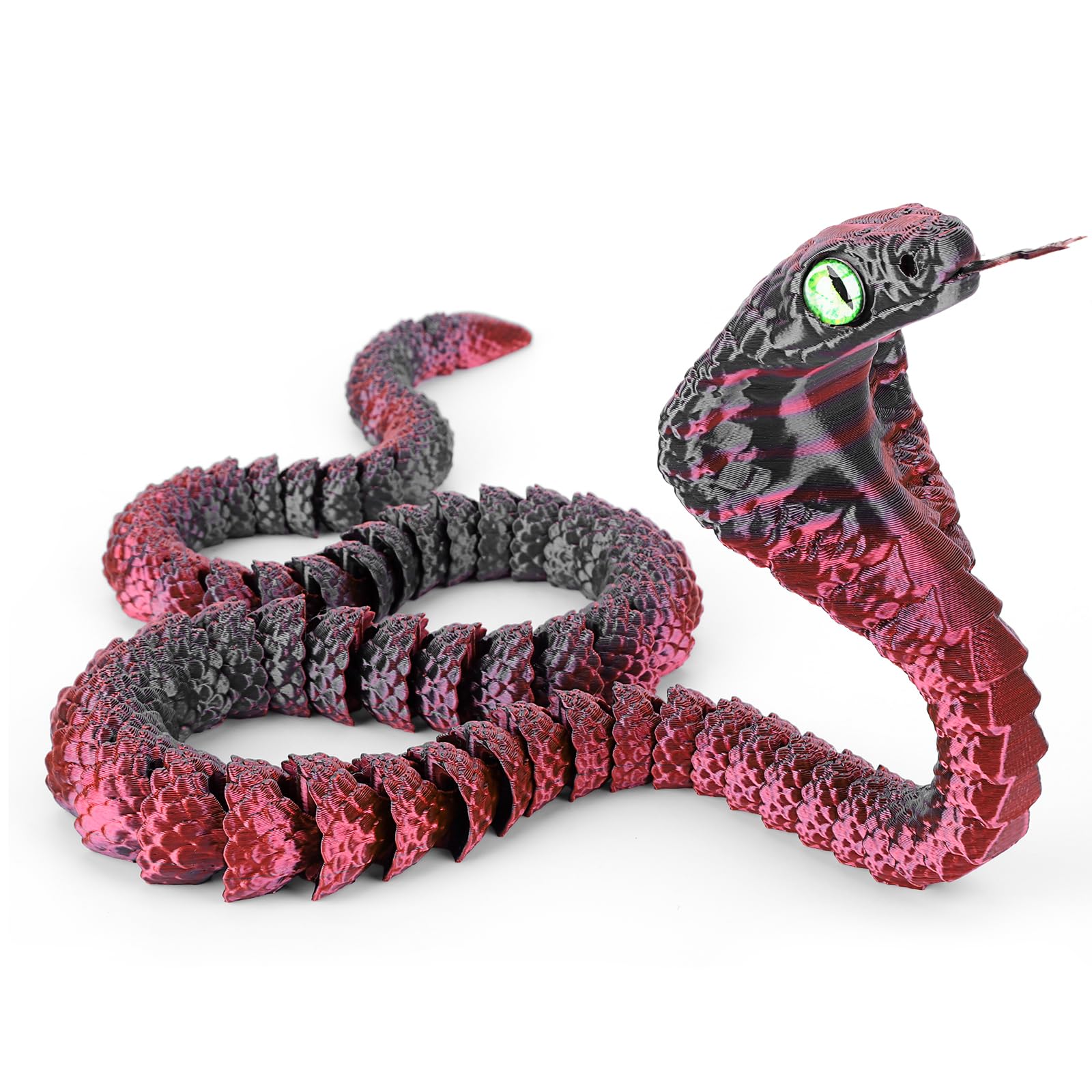 Snapklik.com : YILCER 3D Printed Snake 3D Printed Animals 26in Printed ...