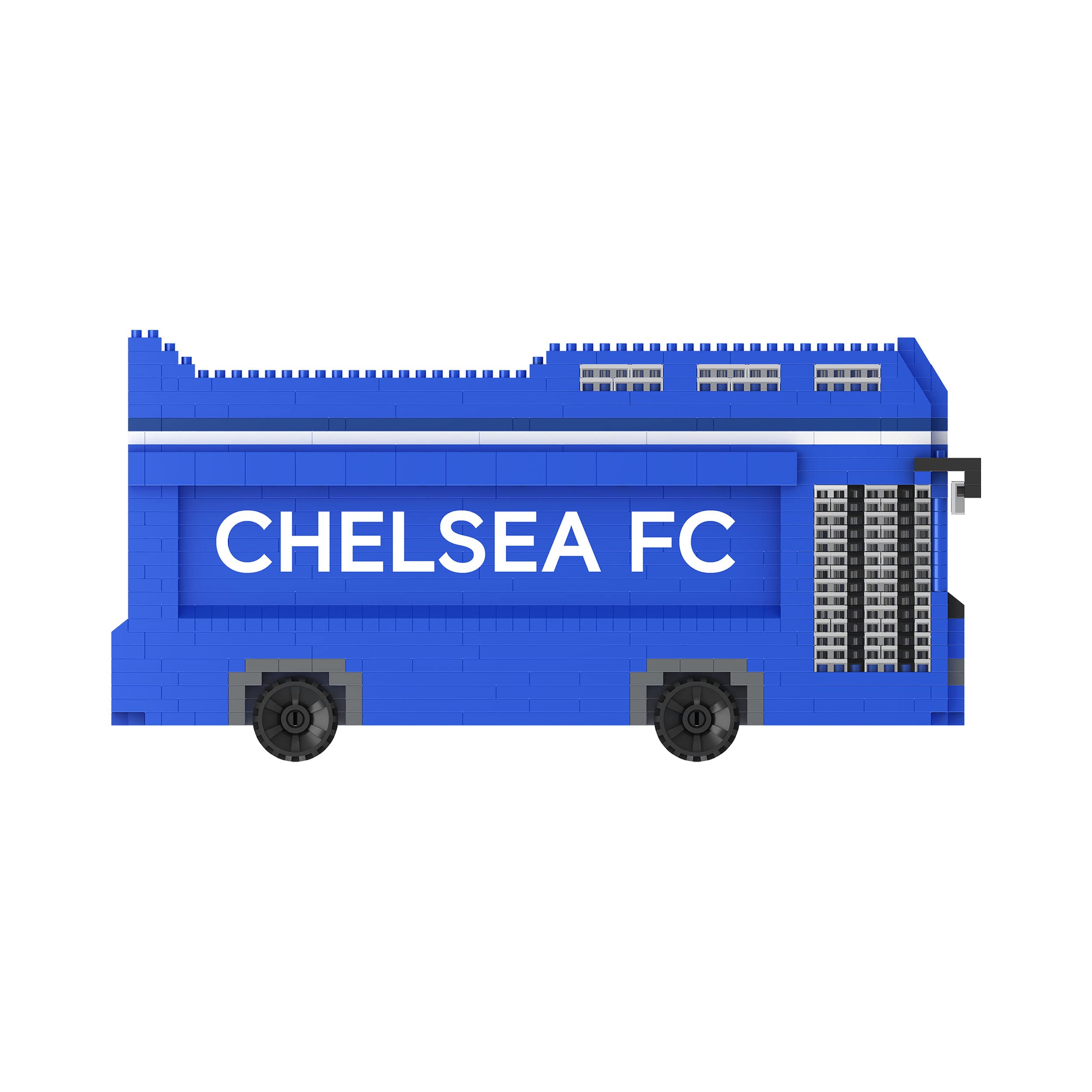 FOCO Officially Licenced Chelsea FC BRXLZ Bricks Football Bus Toy Model ...