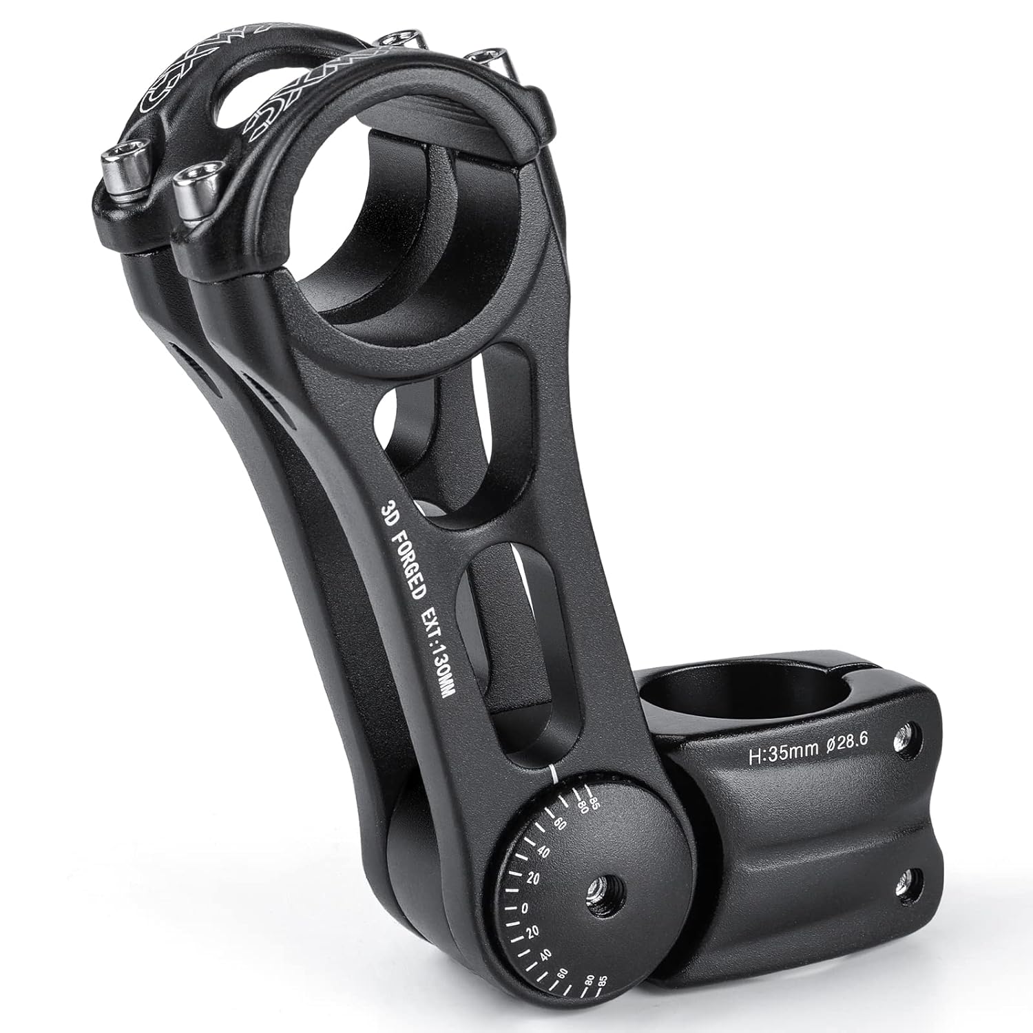 Buy CXWXC Adjustable MTB Stem 31.8mm 70 Degree - 90/110/130/145mm Bike ...