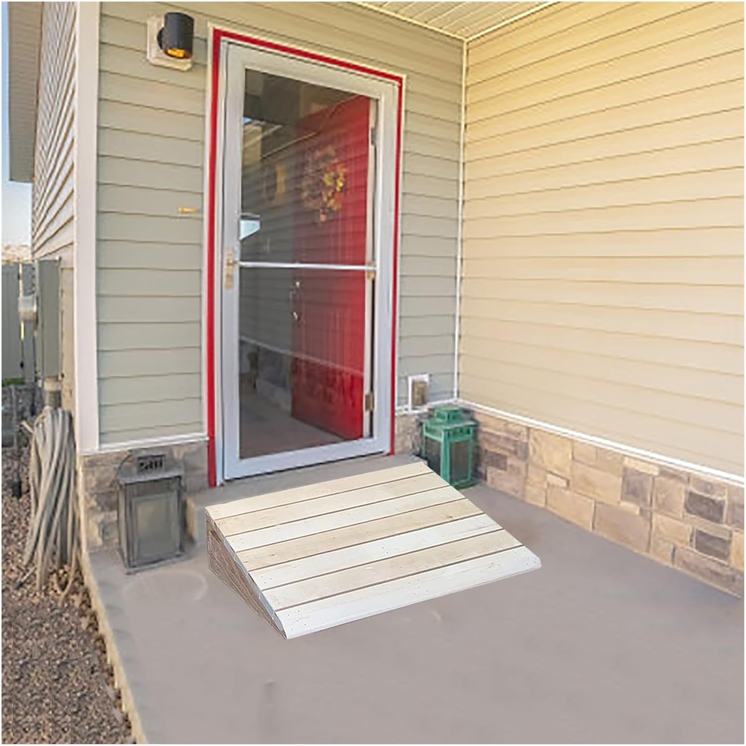 Amazon.com - JYHHCYS Wood Barrier-Free Transition Ramp for Wheelchair ...