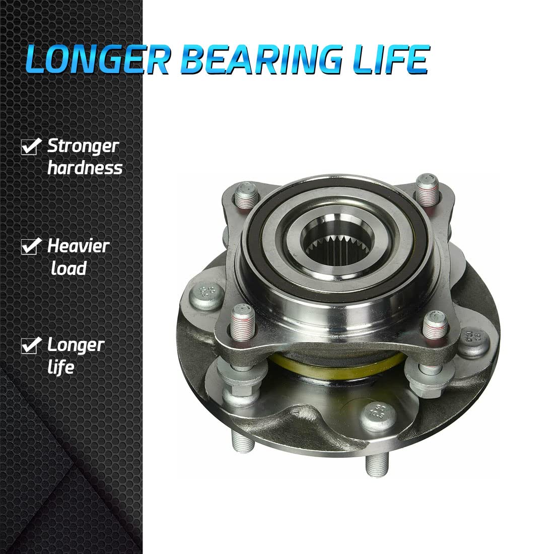 Snapklik.com : 4X4 4WD Models Front Wheel Hub And Bearing Assembly 2PC ...