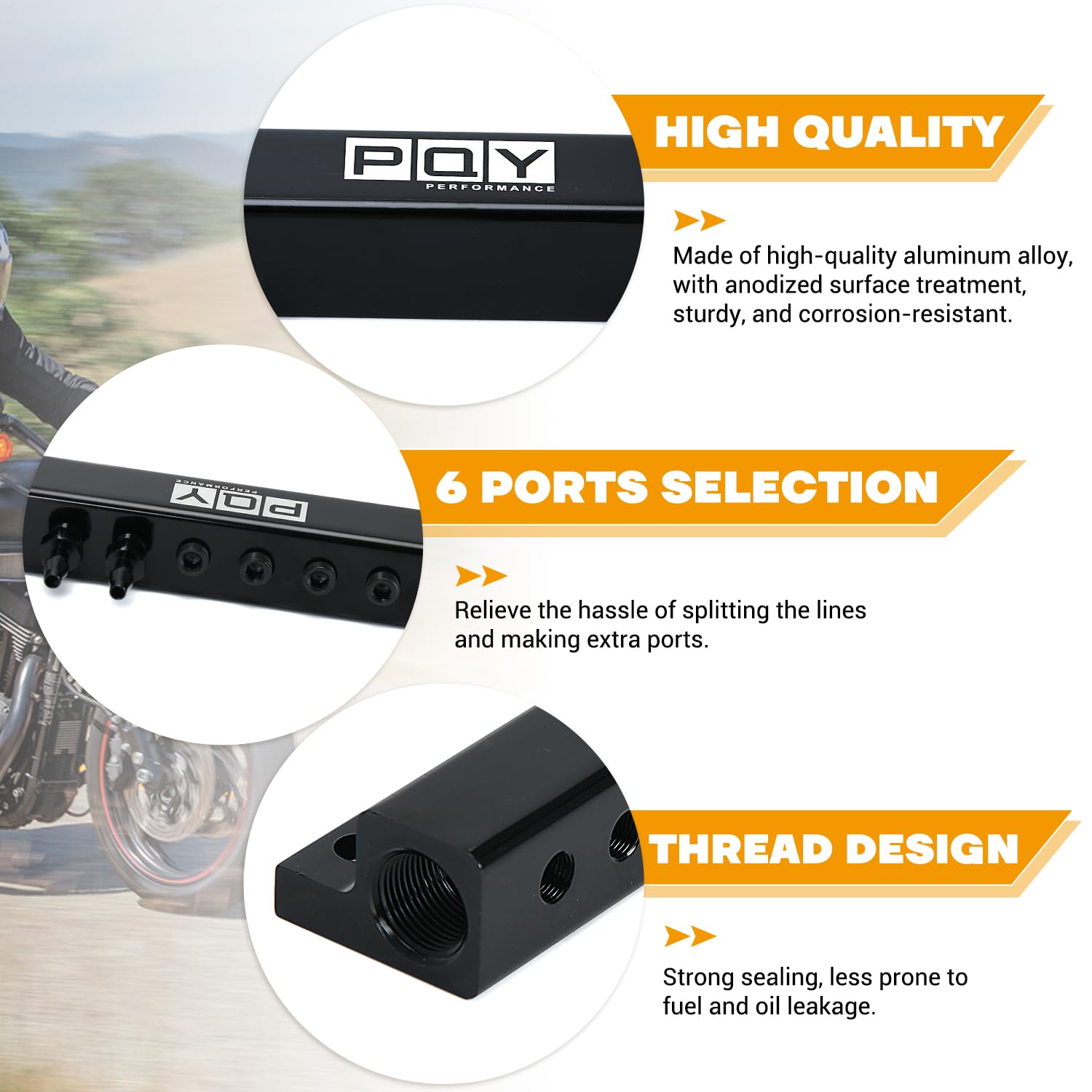 Snapklik.com : 6 Port Vacuum Block Intake Manifold Kit Intake Fuel ...