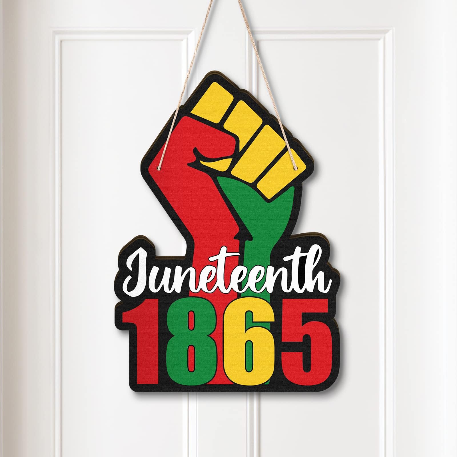 Amazon.com : Juneteenth Decorations Juneteenth Door Wreath, Freedom Day ...