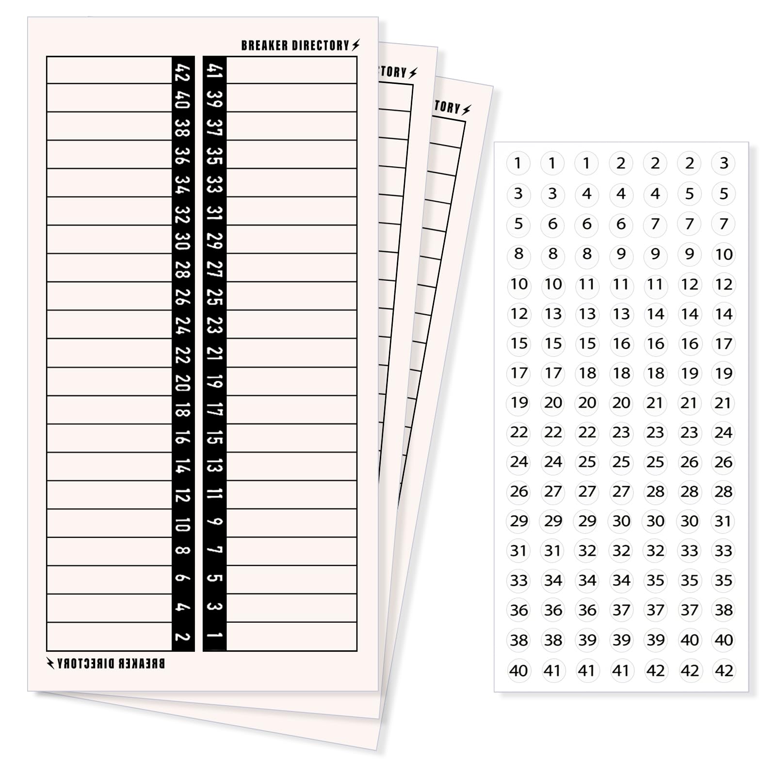Buy DSLSQD 4 Sheets Electrical Panel Labels Breaker Panel Labels ...