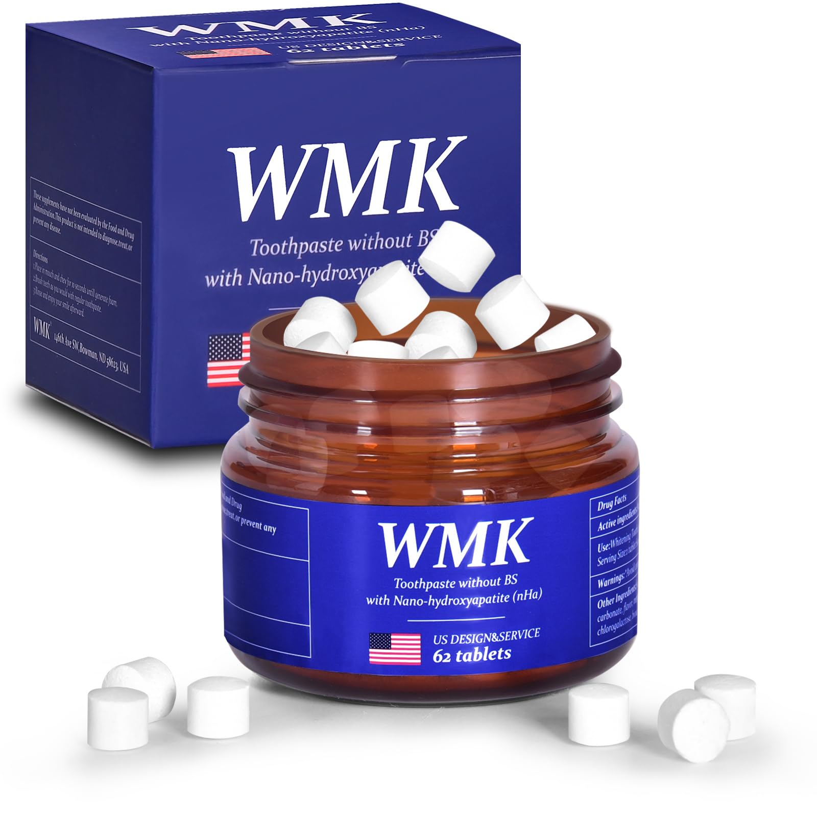 Amazon.com: Natural Toothpaste Tablets with Nano-hydroxyapatite ...