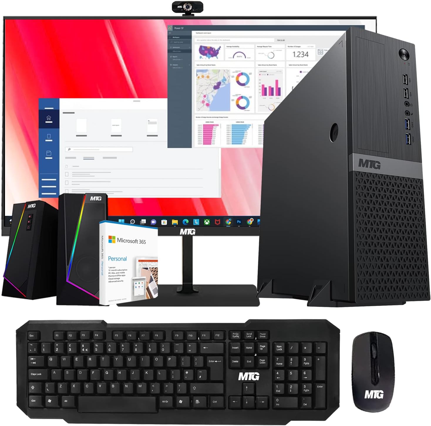 Amazon.com: MTG Aurora Business Computer Desktop PC- Intel Core i5 8th ...