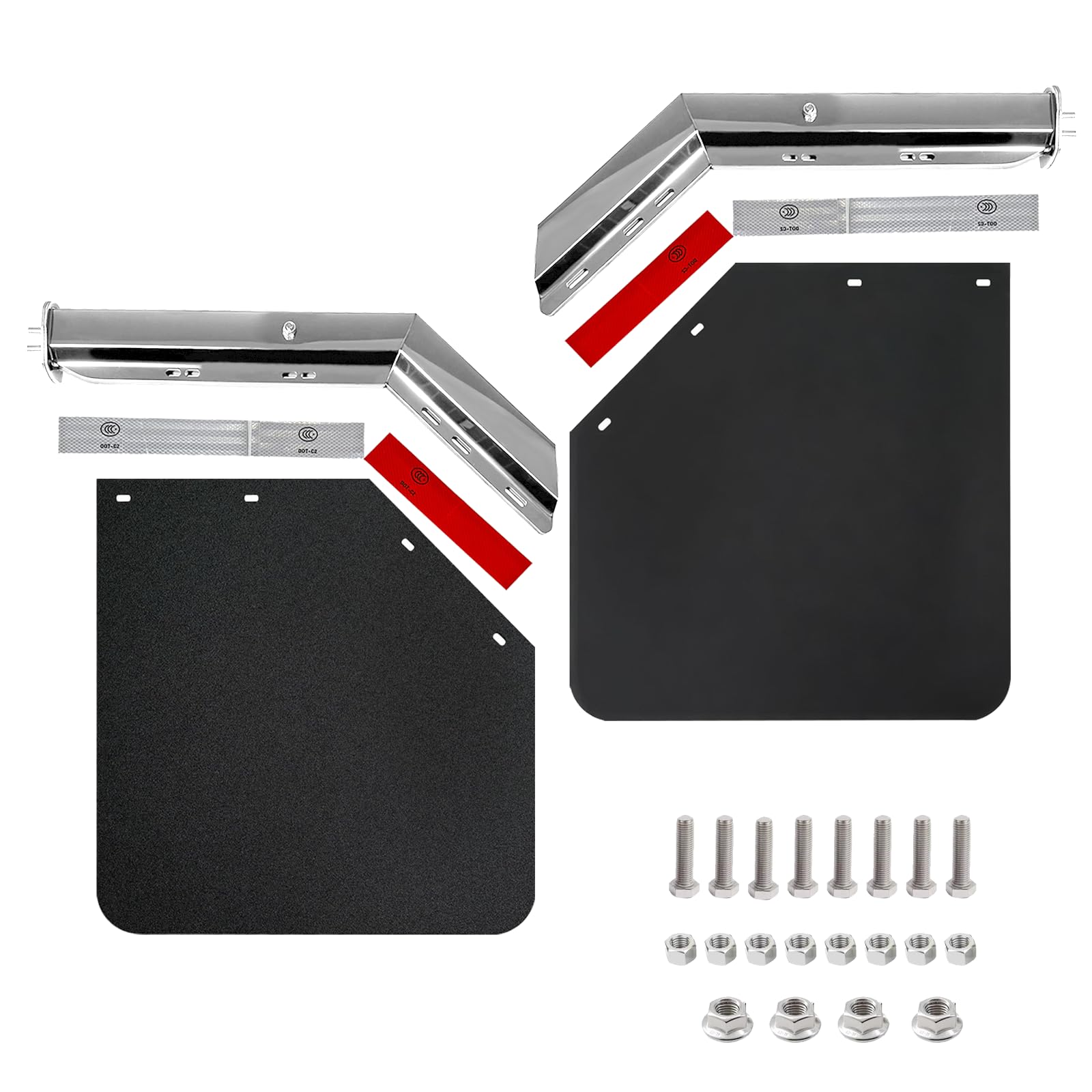 Amazon.com: iiLentes Stainless Angled Spring Loaded Mud Flap Hanger ...