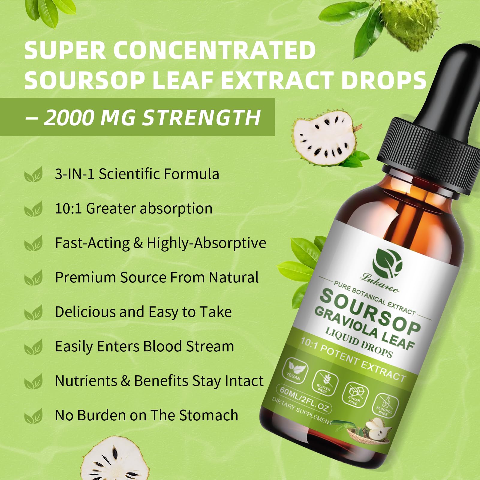 Snapklik.com : Nature Soursop Bitters Liquid, 1 Month Supply Soursop ...