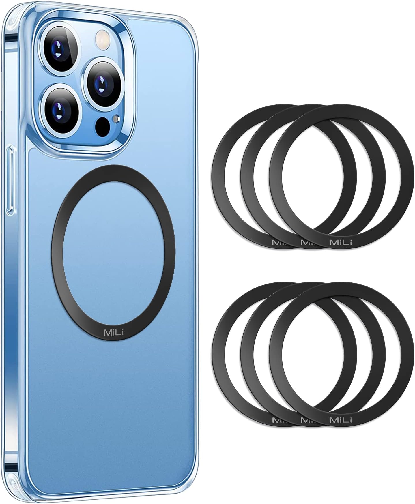 Amazon.com: 2 Pack Magnetic Adapter Ring, Universal Magnetic Sticker ...