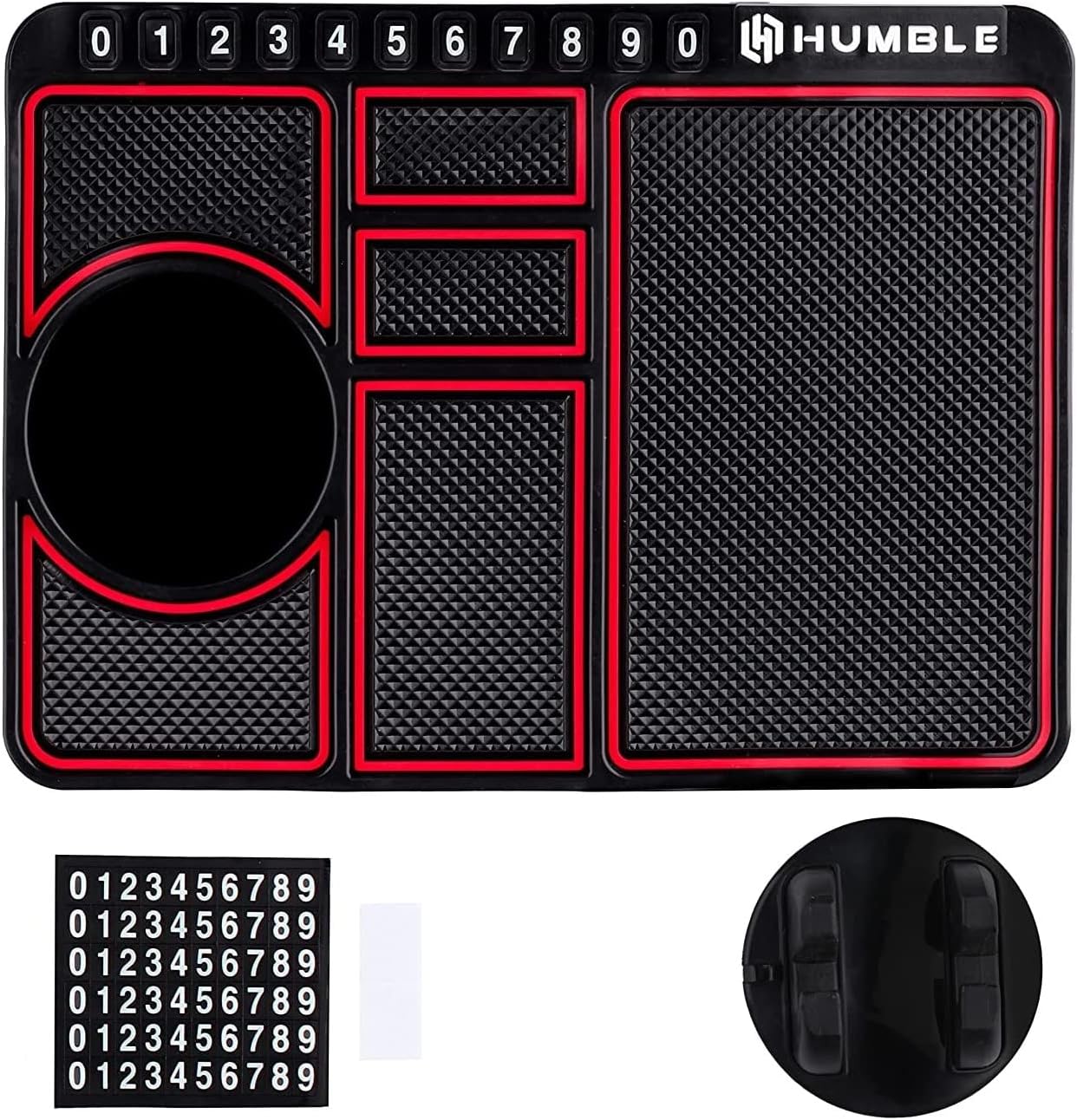 HUMBLE Silicone Car Dashboard Mat with 360 Degrees Rotating Phone ...