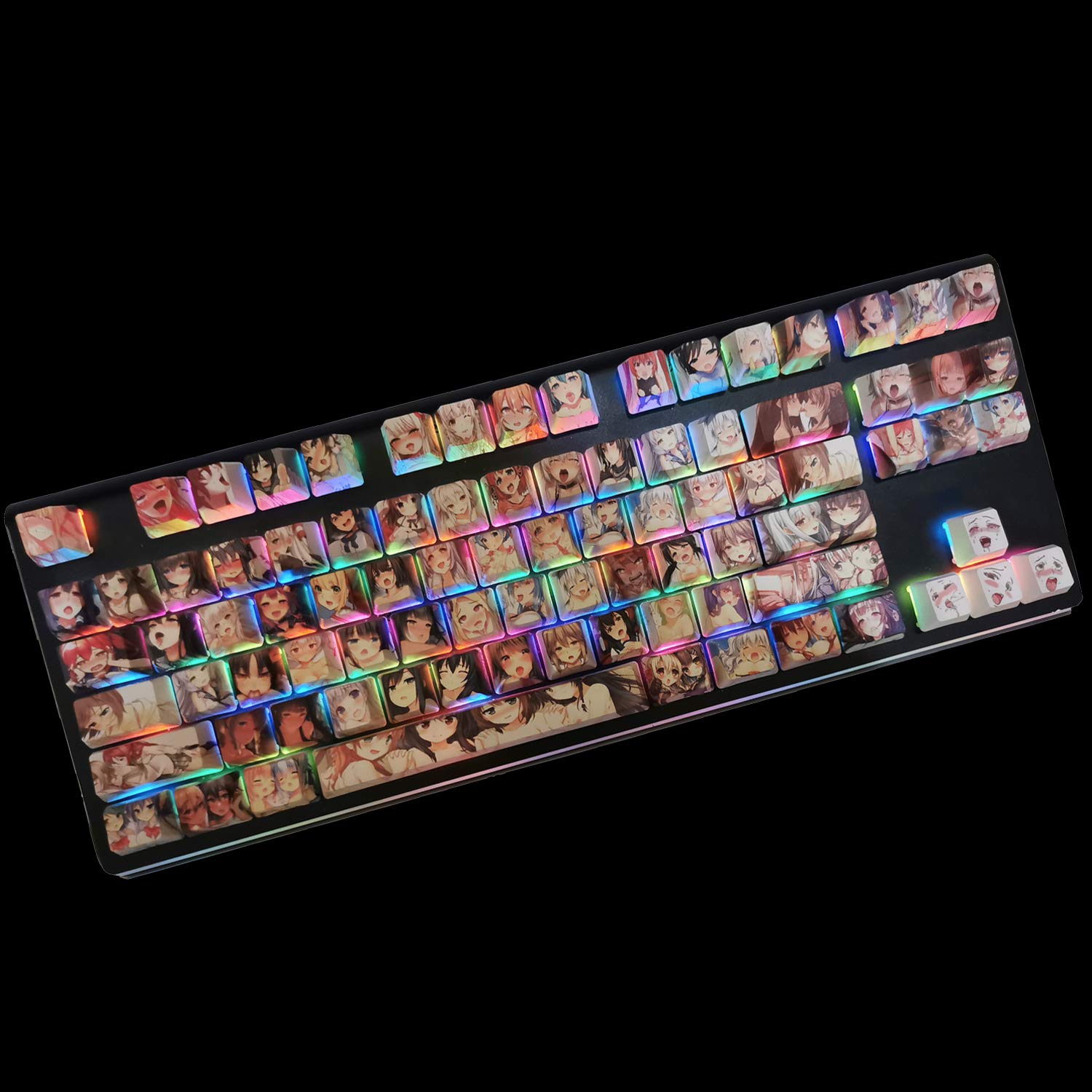 Buy Keycaps 108 PBT Dye Sublimation OEM Profile Japanese Anime Keycaps ...