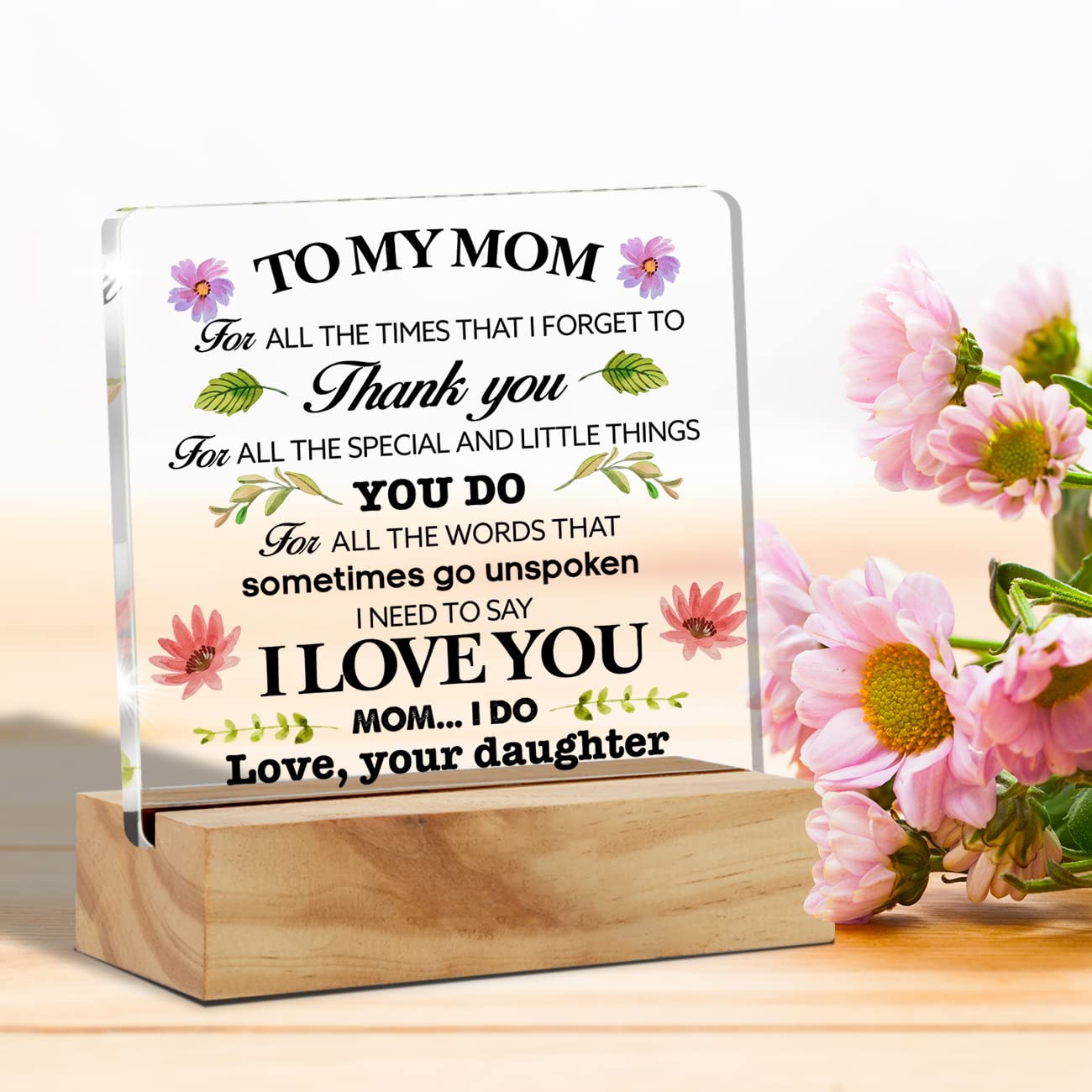 Snapklik.com : Mother Gifts Mom Gift From Daughter Mom Thank You Desk ...