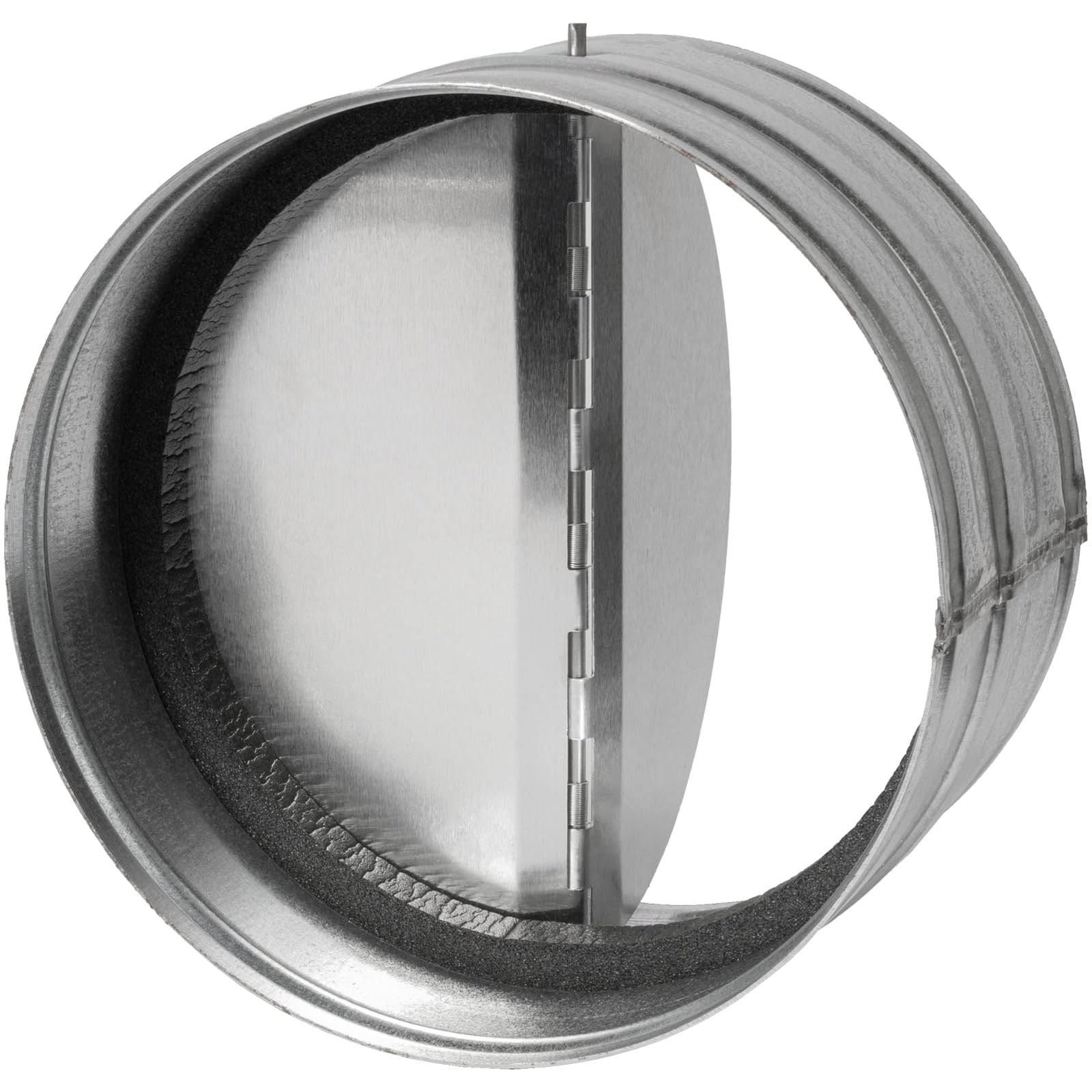 Backdraft Damper Ducting Insert, 8-Inch, Black Galvanized, 45% OFF