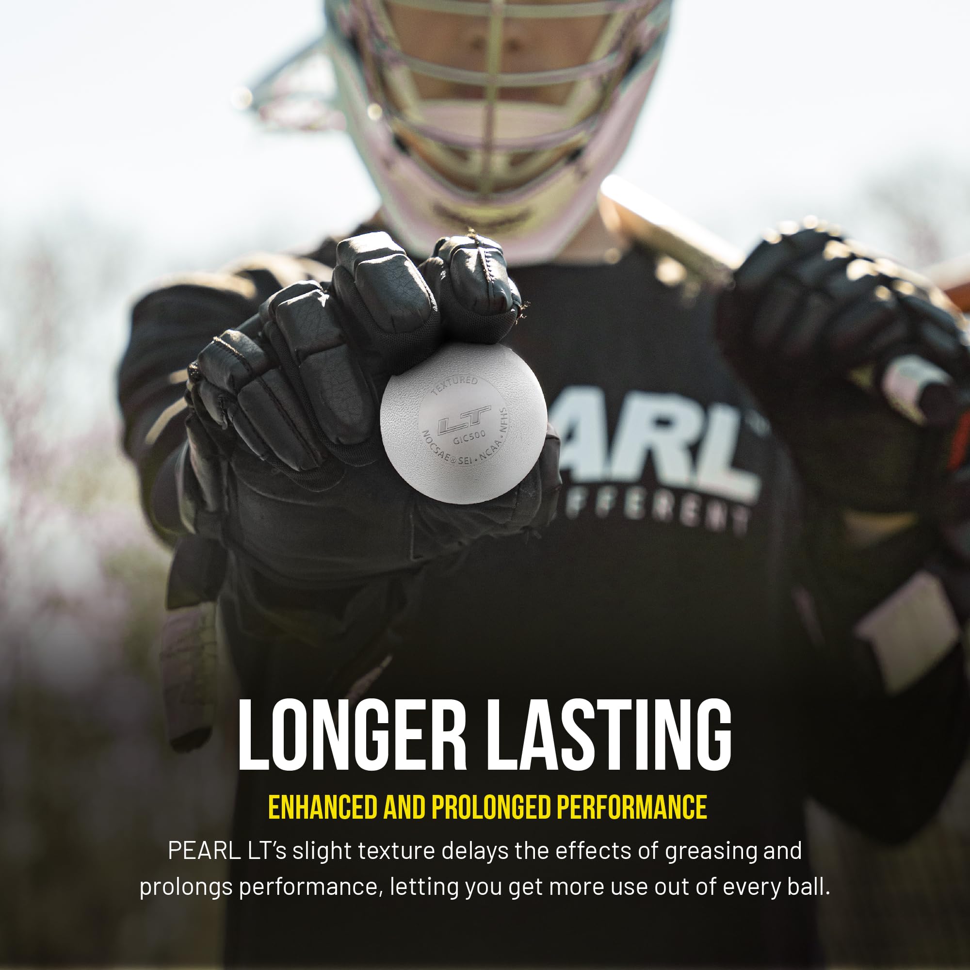 PEARL LT Textured Lacrosse Balls by Guardian Innovations, 100 Pack ...