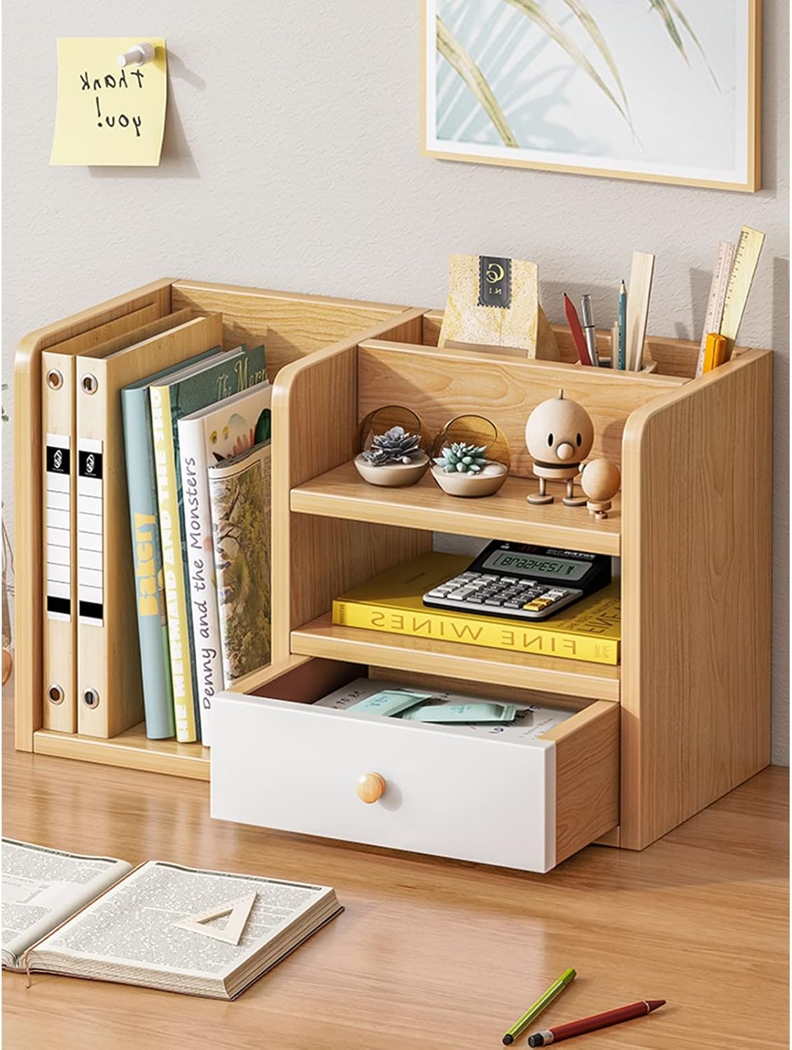 Amazon.com: EXCEI Desktop Organizer - Office Storage Rack, Desktop ...