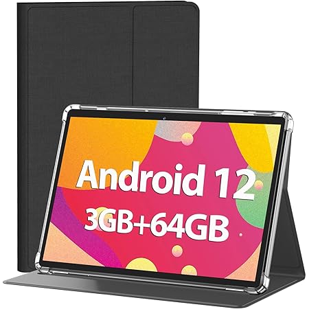 Amazon.com: Tablet Android con funda, tableta Android 12 de 10 pulgadas ...