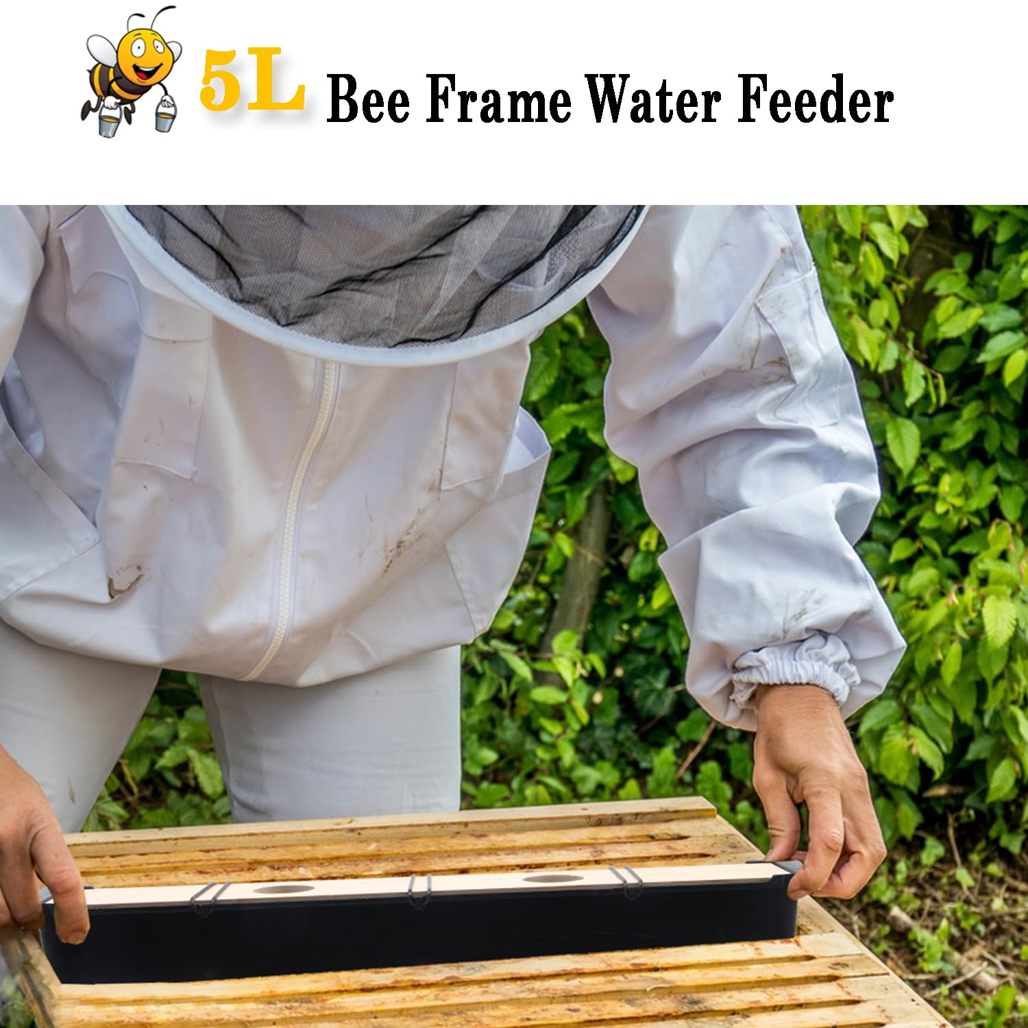 Snapklik.com : 5L Bee Hive Feeder, Honey Bee Feeder Plastic Deep Frame ...