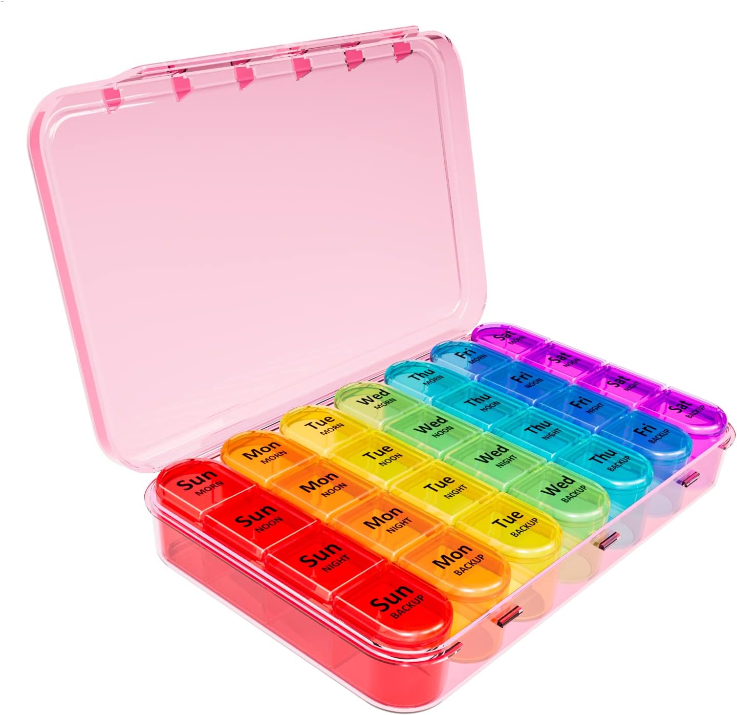 Amazon.com: abolius Weekly Pill Organizer 3 Times a Day, Daily Pill Box ...