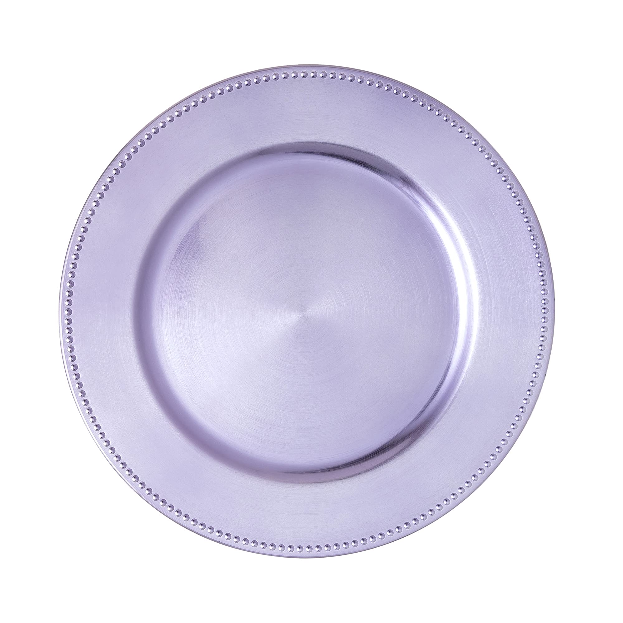 Amazon.com | Simply Elegant Beaded Edge Plastic Charger Plate | Service ...