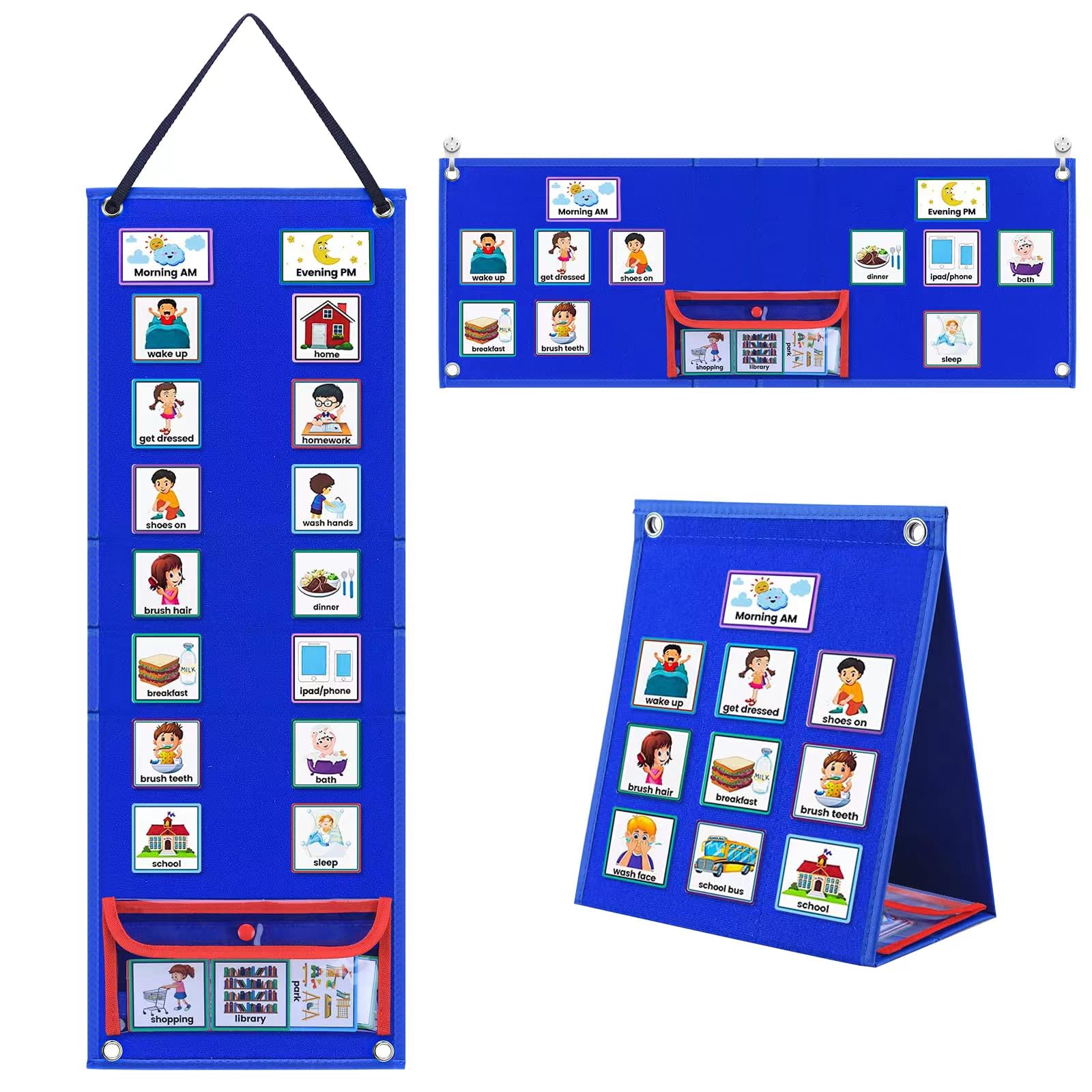 Tabela de calendário visual infantil, tabela de rotina de tarefas ...