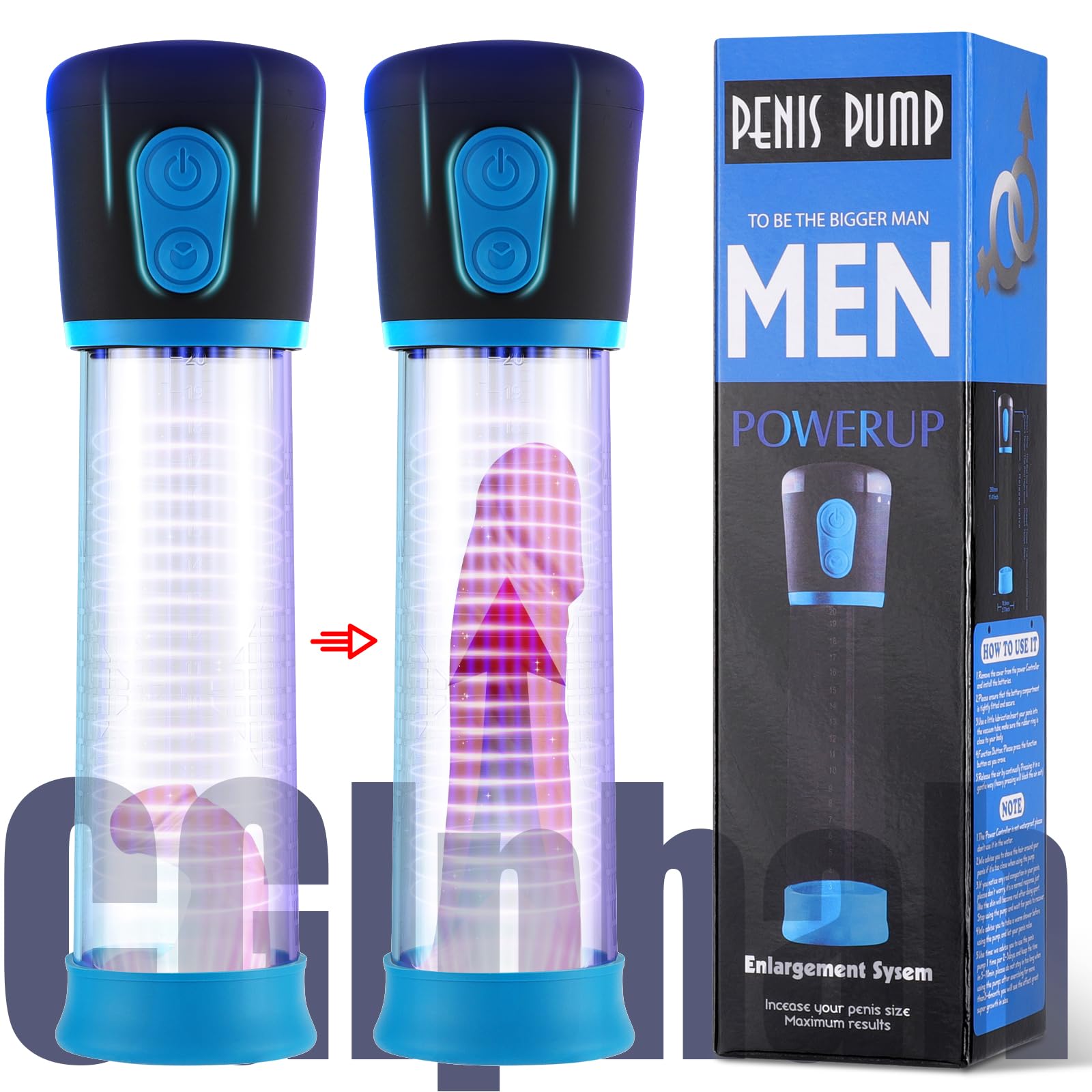 Amazon.com: Premium Medical Penis Pump Vacuum Erection Device for Therapy to Improve Erections ...