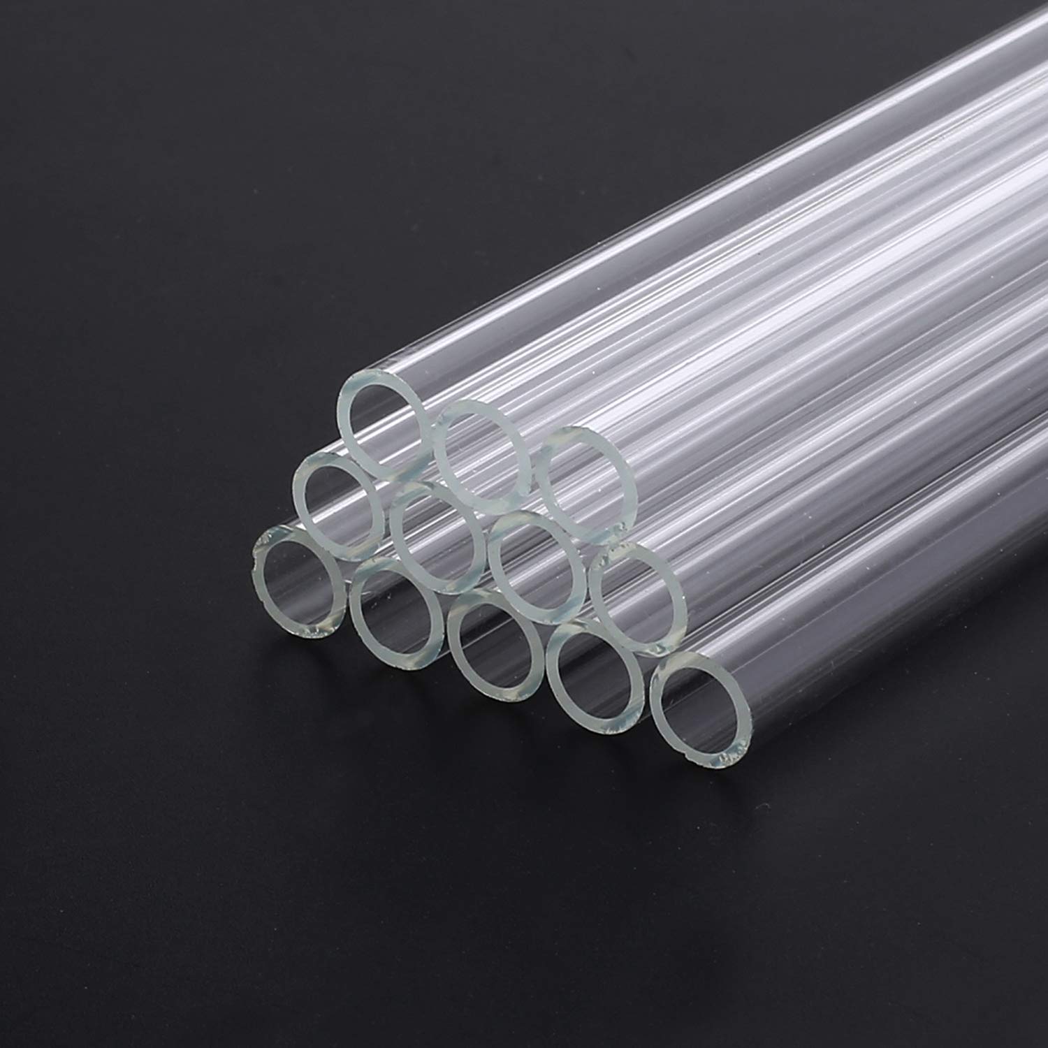 Buy Glass Tubes 12 Pack-12 inch Long Industrial Glass Tubing 8mm ...
