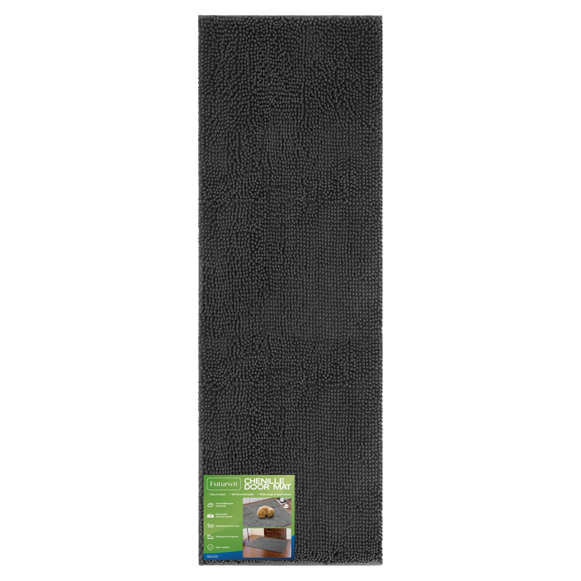 Snapklik.com : Dog Door Mat For Muddy Paws, 72" X 24" Chenille ...