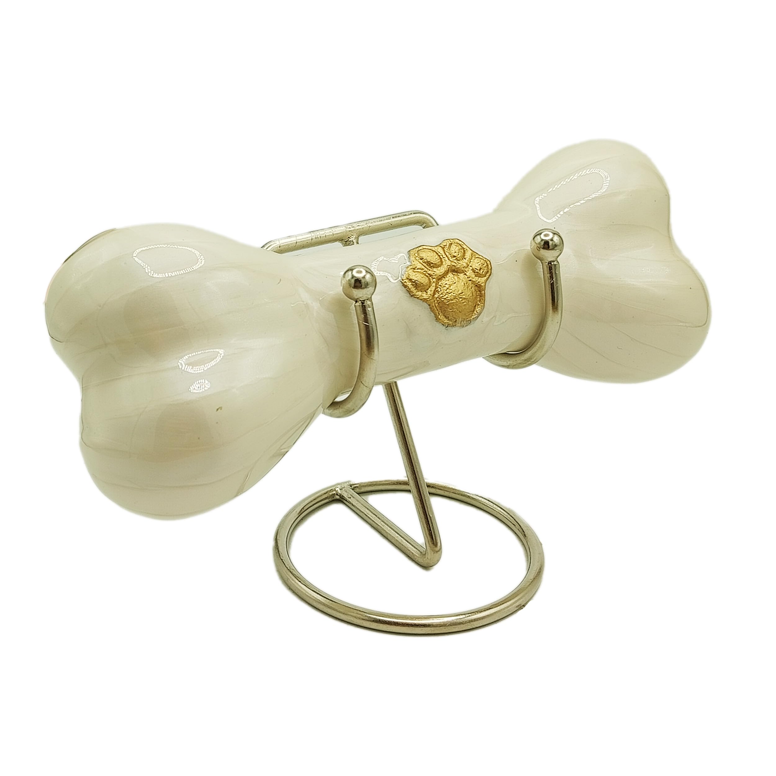Amazon.com: Decorative Bone Shape Aluminium pet urns Casket with Hand ...